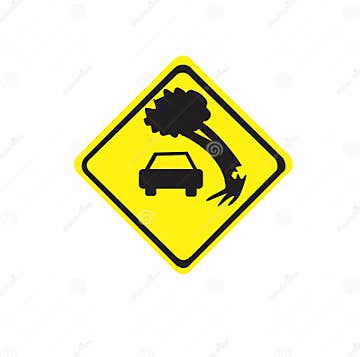 Beware of Fallen Trees Sign Vector Stock Illustration - Illustration of ...