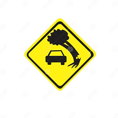 Beware of Fallen Trees Sign Vector Stock Illustration - Illustration of ...