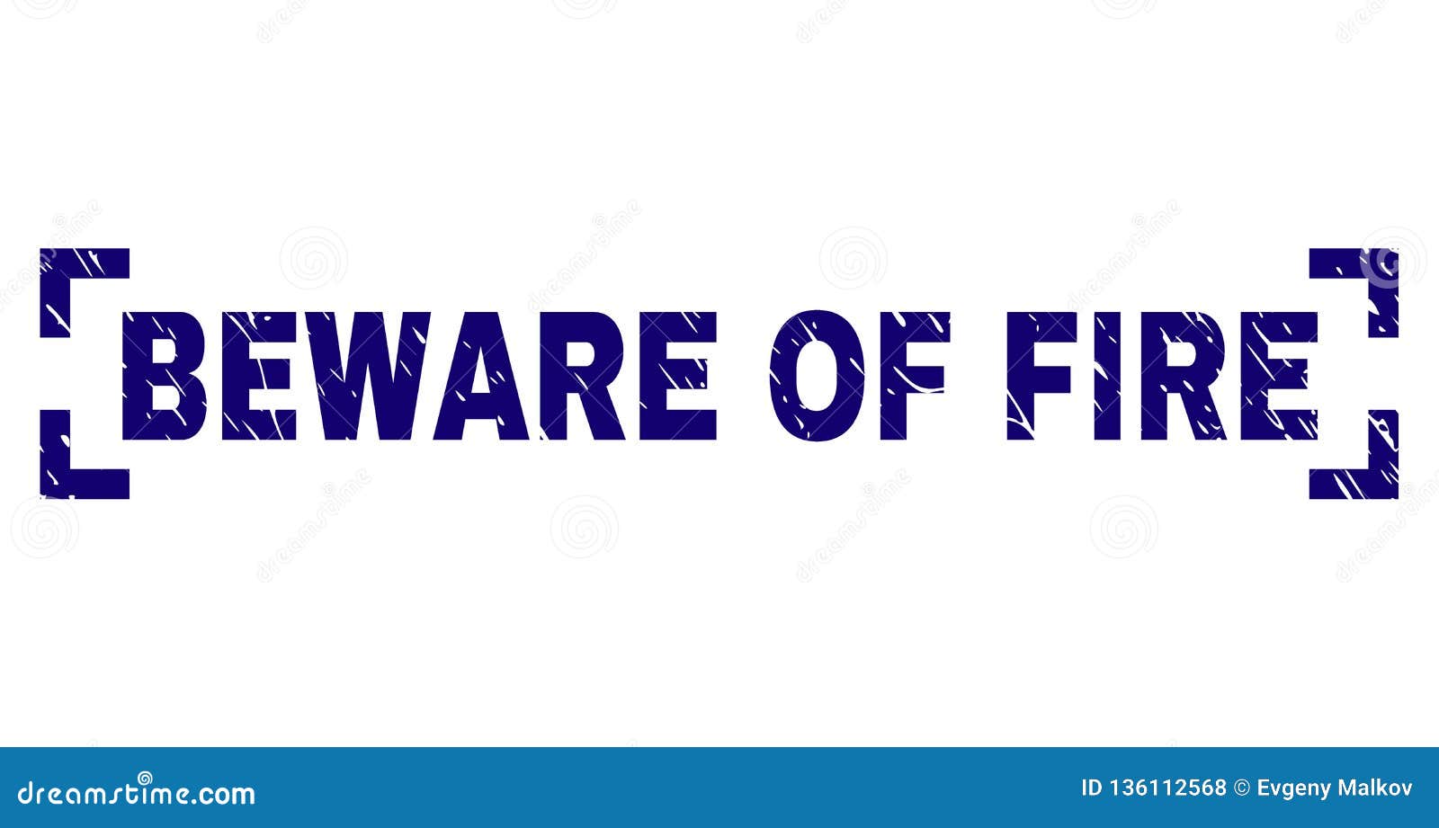 Grunge Textured BEWARE of FIRE Stamp Seal Inside Corners Stock Vector ...