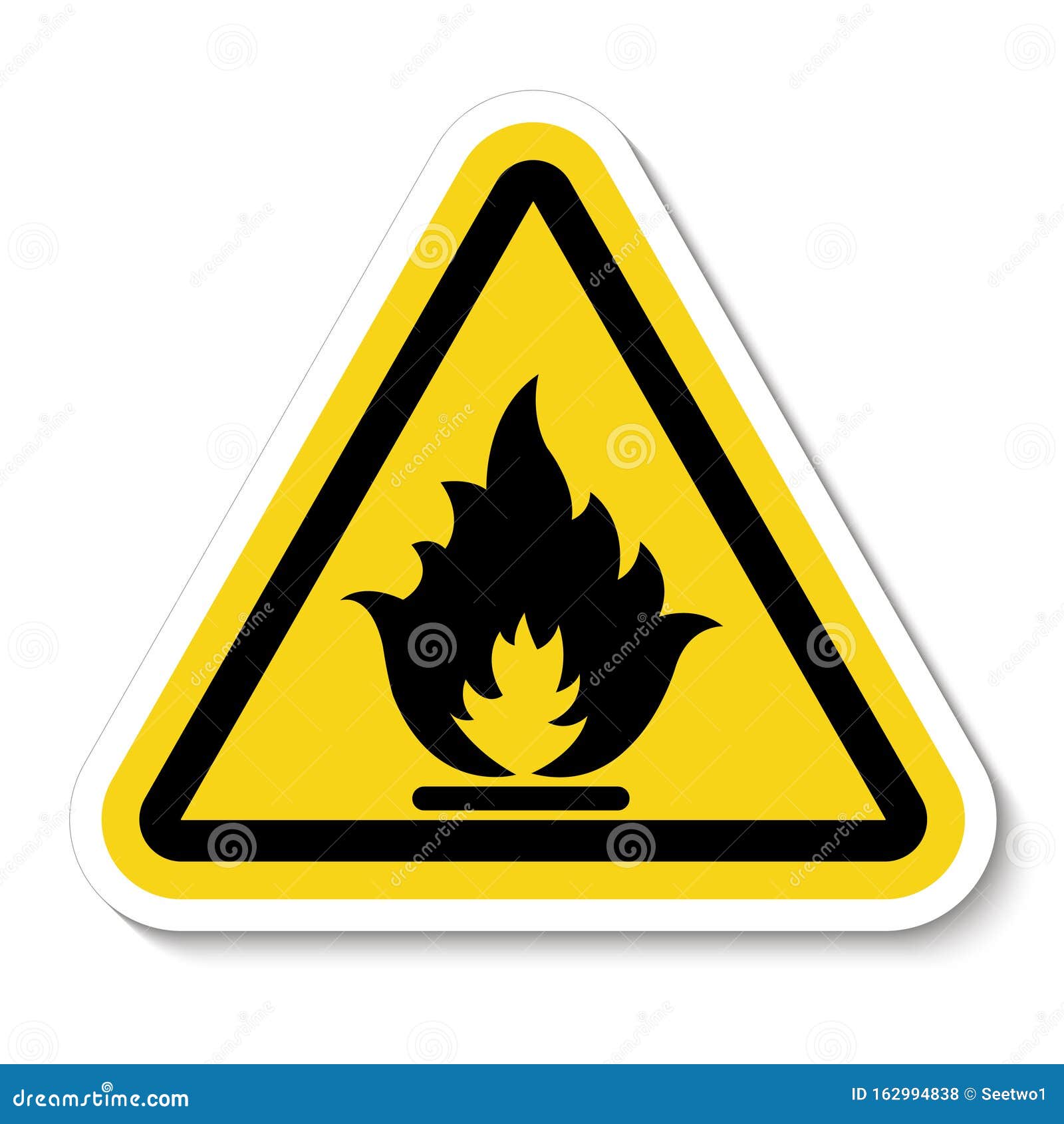 Beware Flammable Gas Symbol, Vector Illustration, Isolate On White ...
