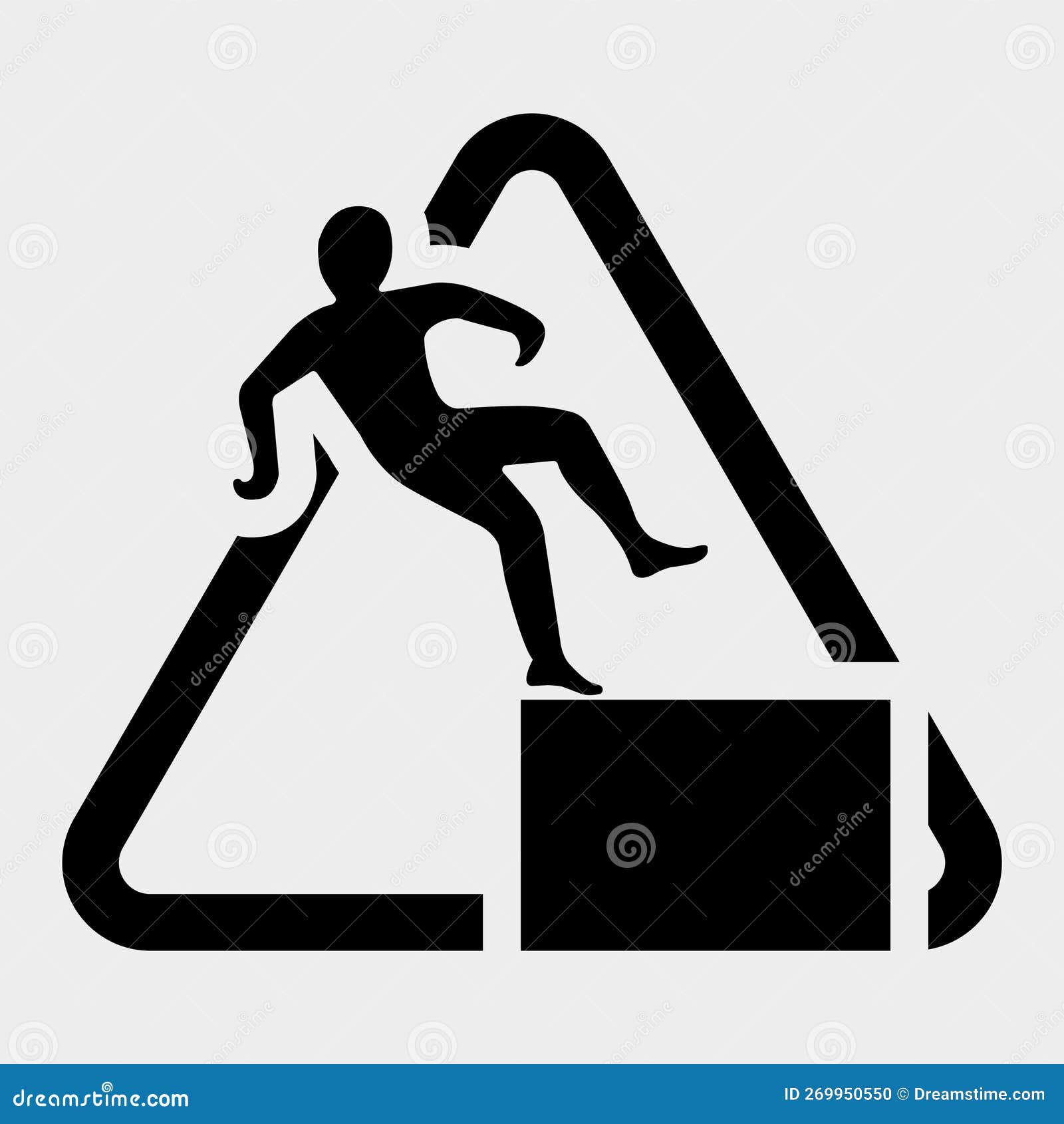 Beware High Level Drop Symbol Sign Isolate on White Background,Vector ...