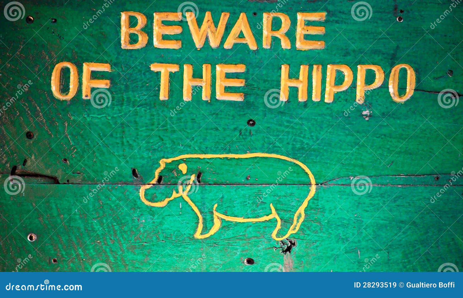 Beware hippo stock image. Image of danger, beware, caution - 28293519