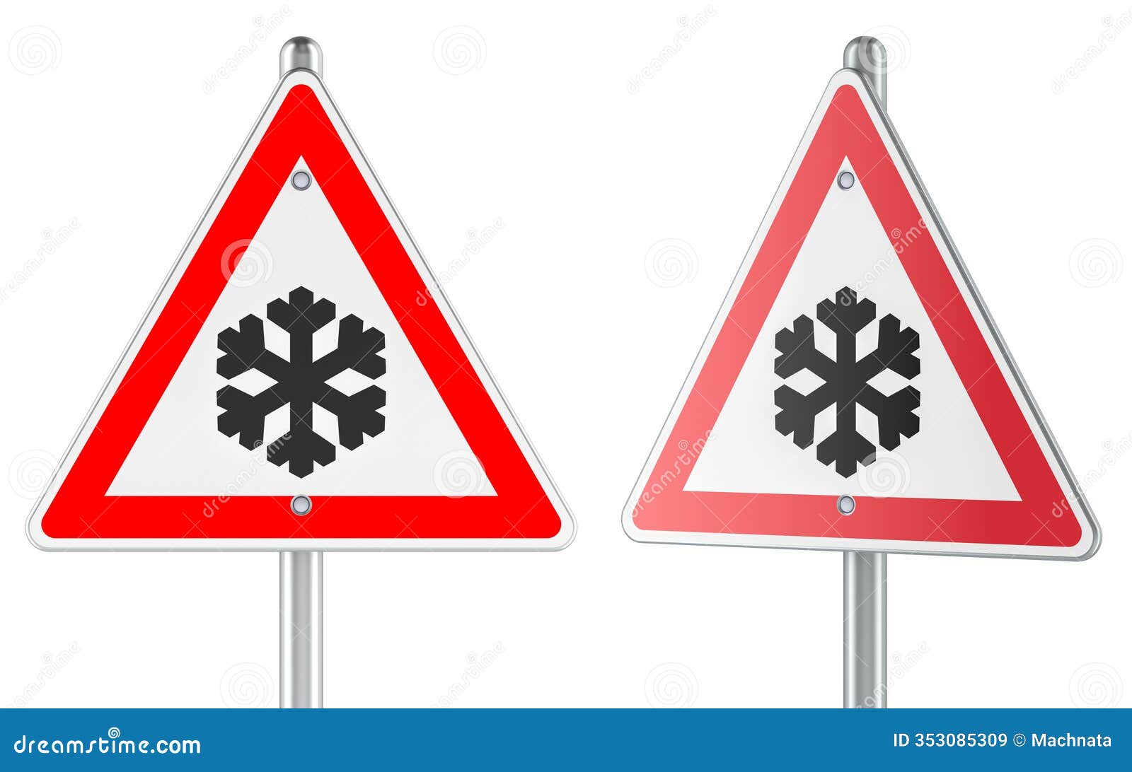 Snow Road Signs. Wooden Christmas Direction Arrows With Snowy Caps ...