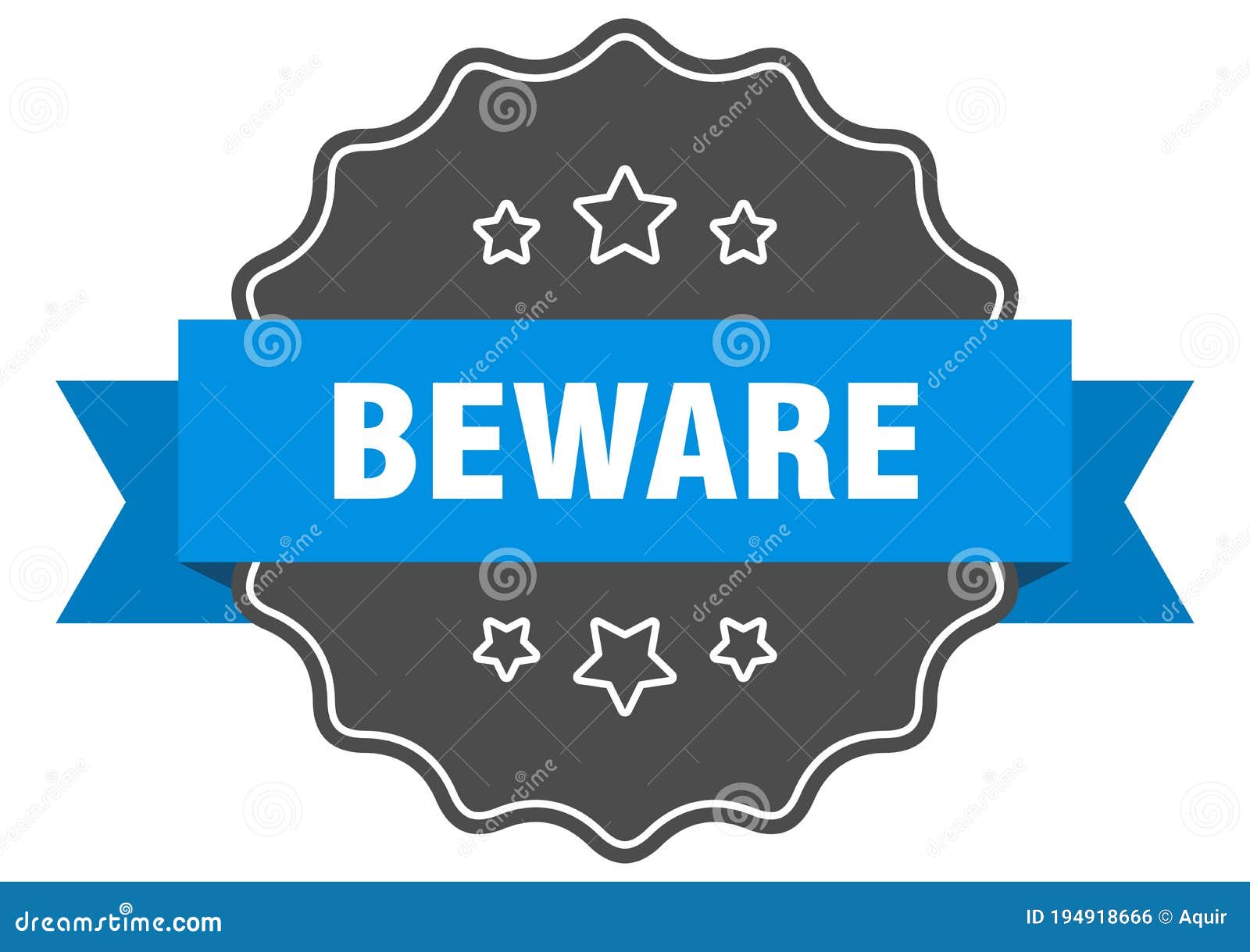 Beware Label. Beware Isolated Seal. Sticker. Sign Stock Vector ...
