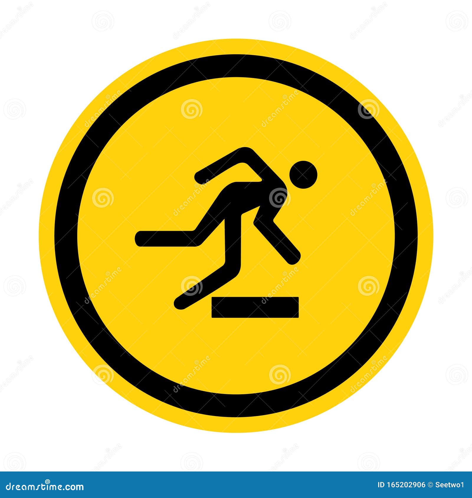 Beware Obstacles Symbol Sign Isolate on White Background,Vector ...
