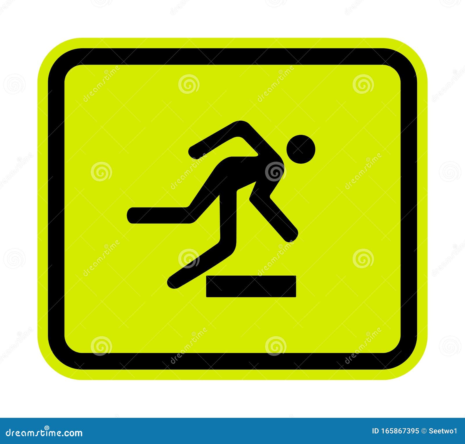 Beware Obstacles Symbol Sign Isolate on White Background,Vector ...