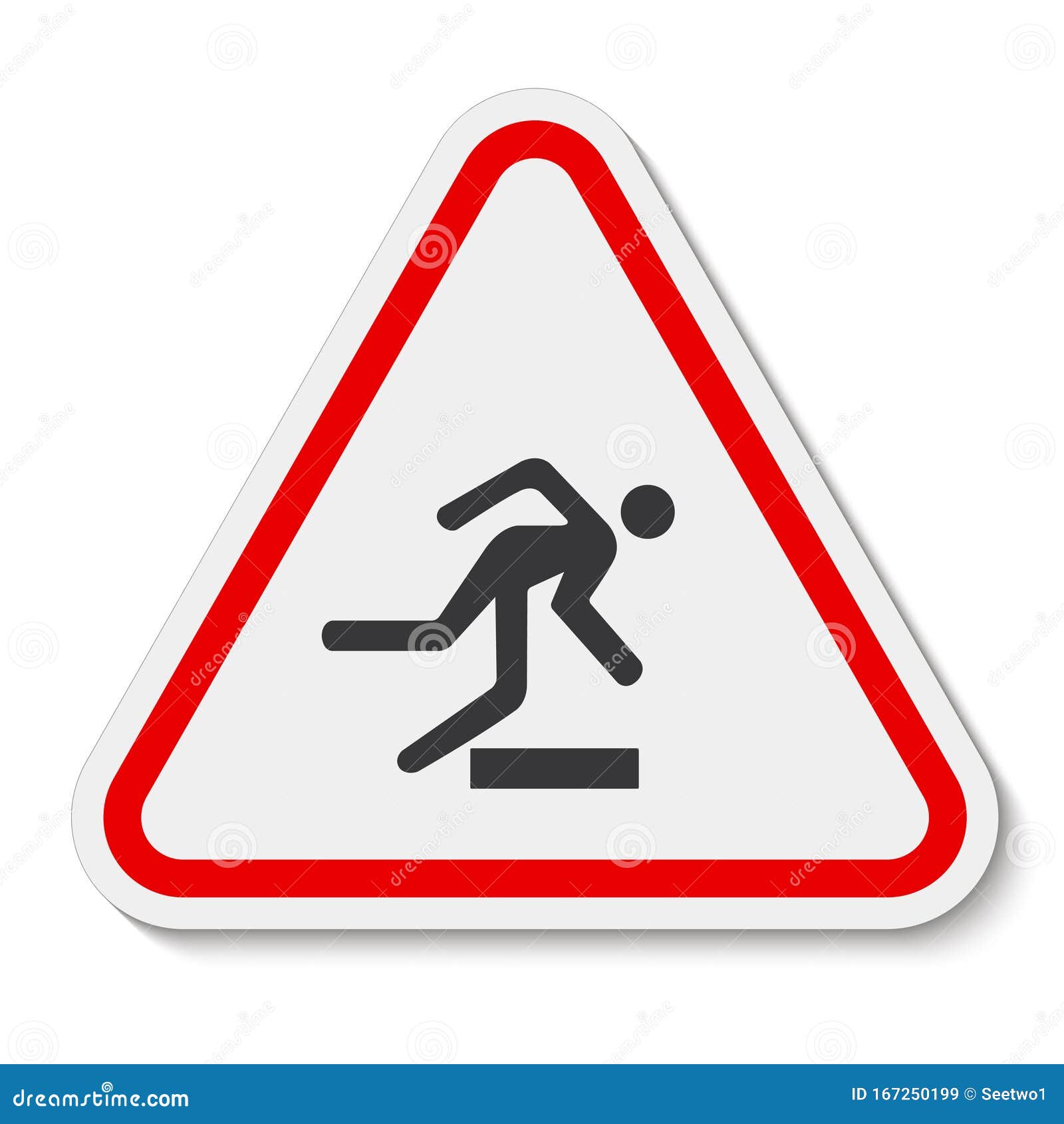 Beware Obstacles Symbol Sign Isolate on White Background,Vector ...