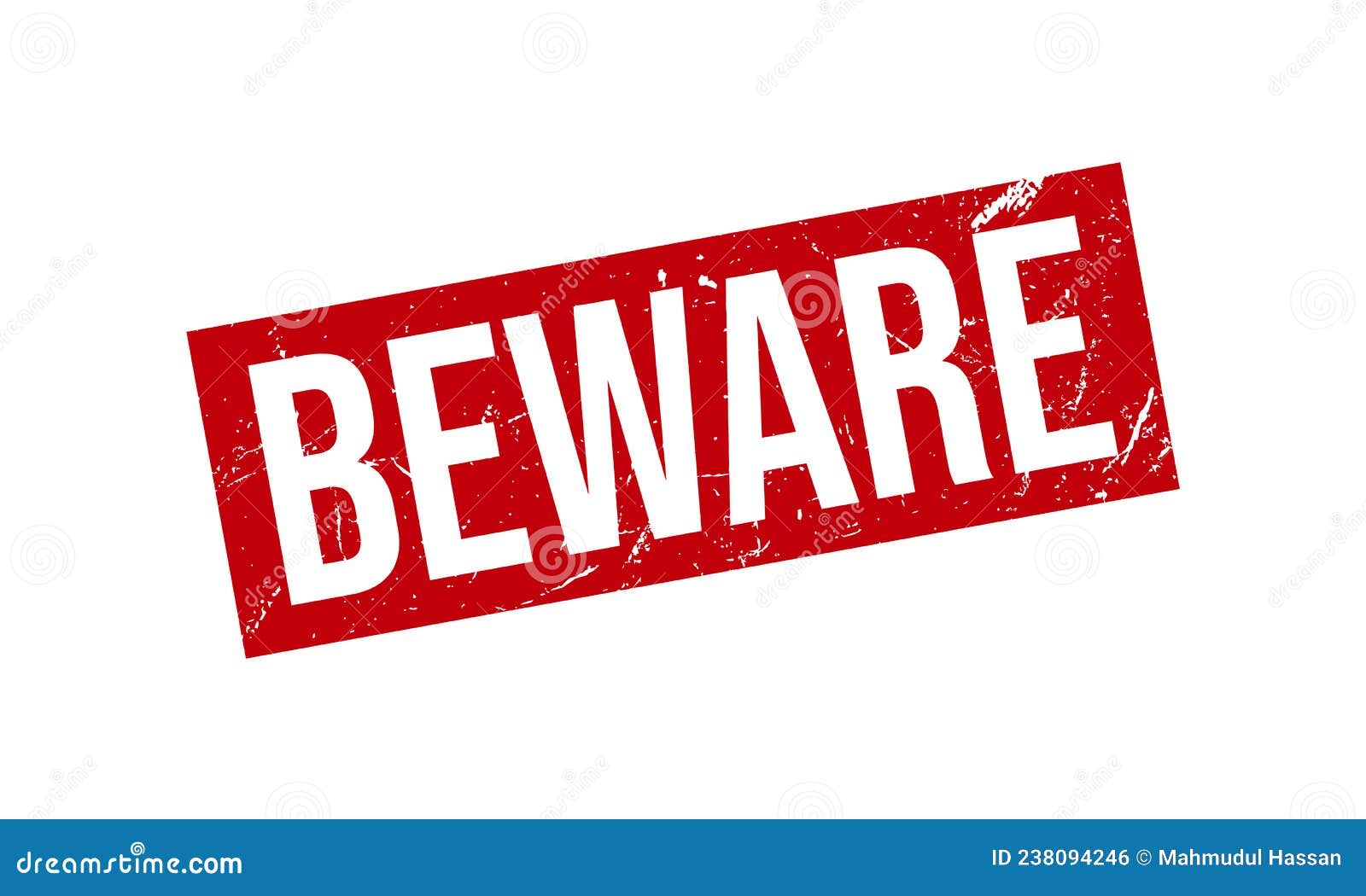 Beware Rubber Grunge Stamp Seal Stock Vector Stock Vector ...
