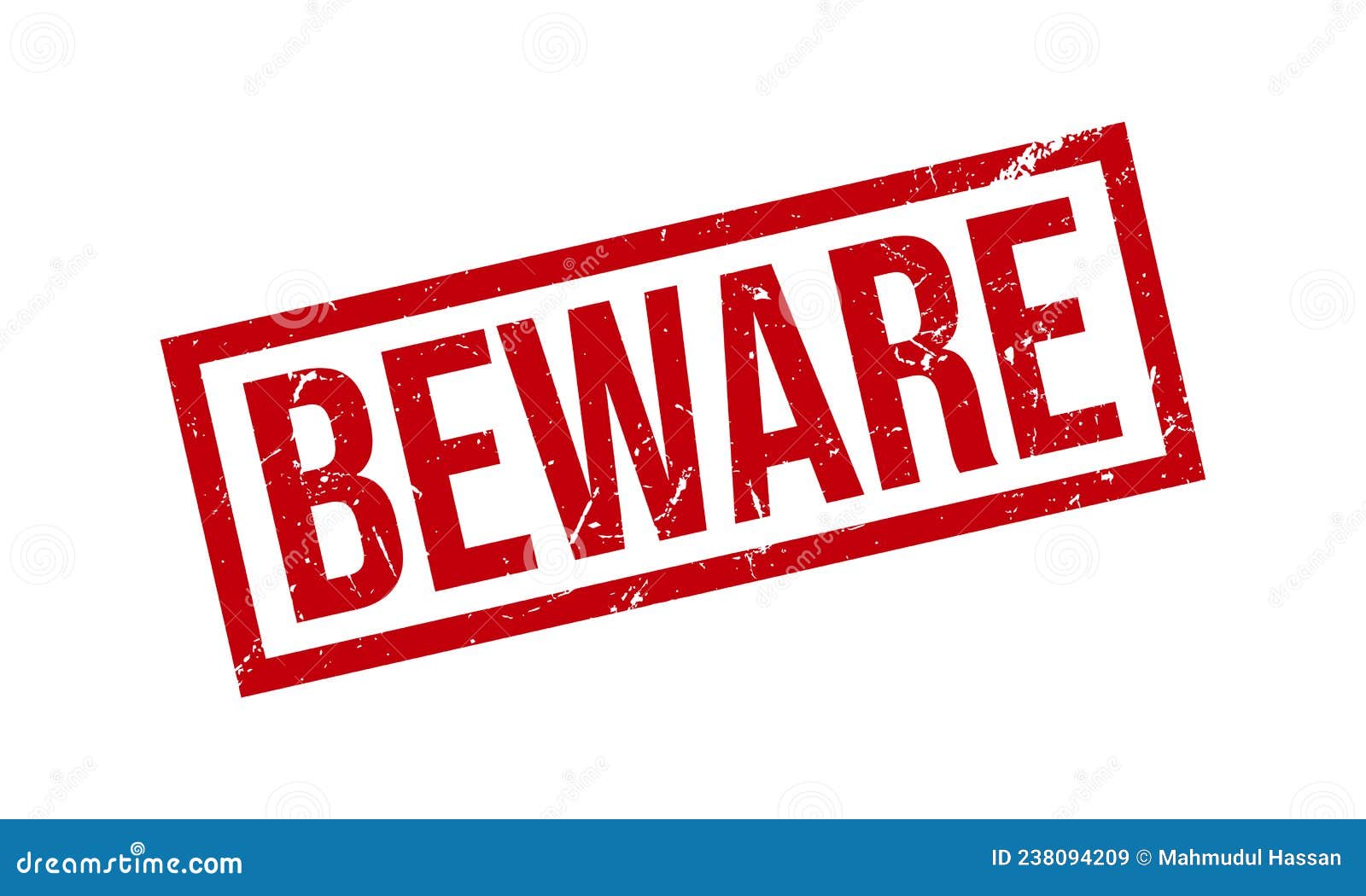 Beware Rubber Stamp. Red Beware Rubber Grunge Stamp Seal Vector ...