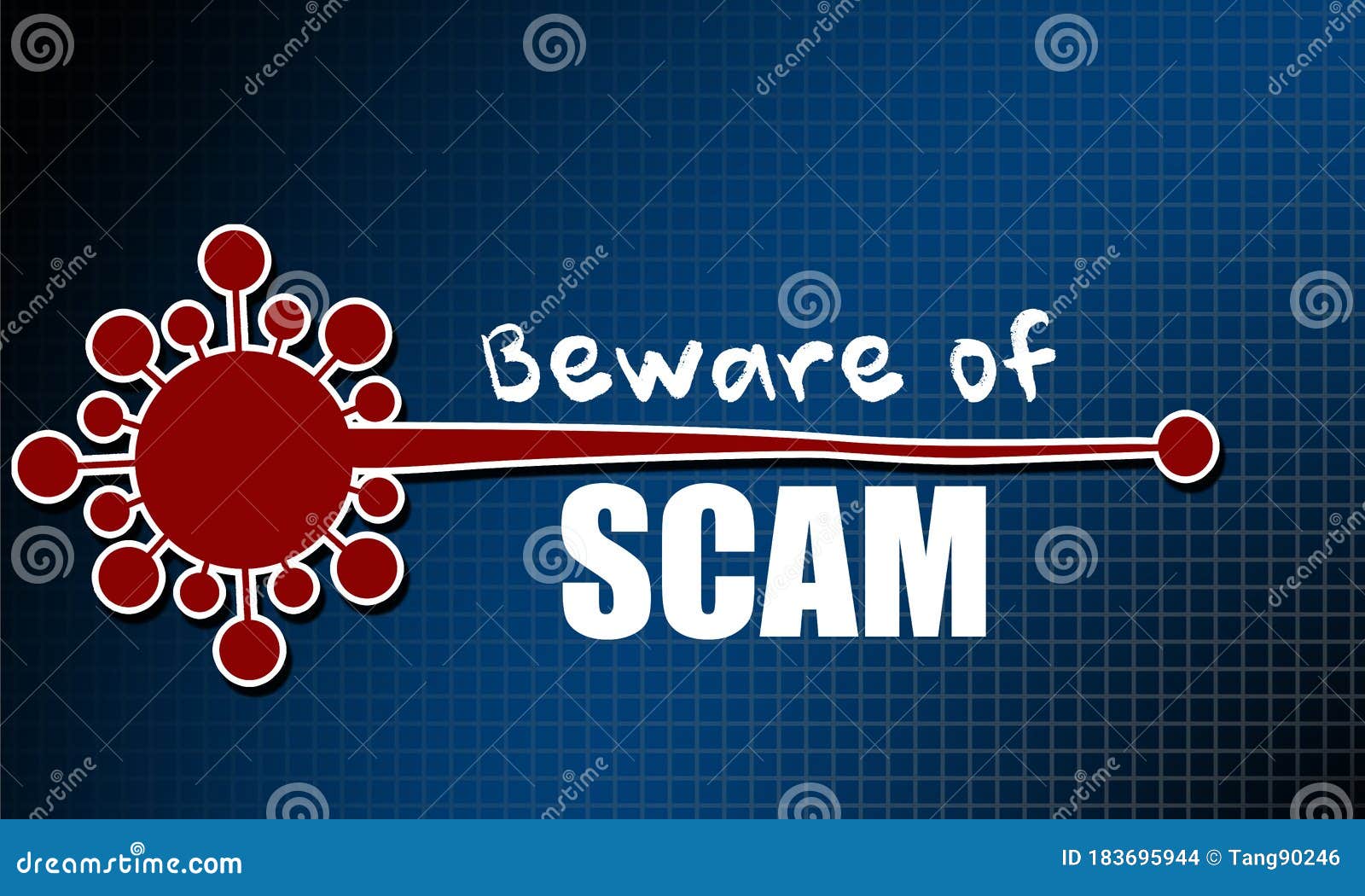 Beware of Scam Related To Coronavirus Covid-19 Stock Illustration ...