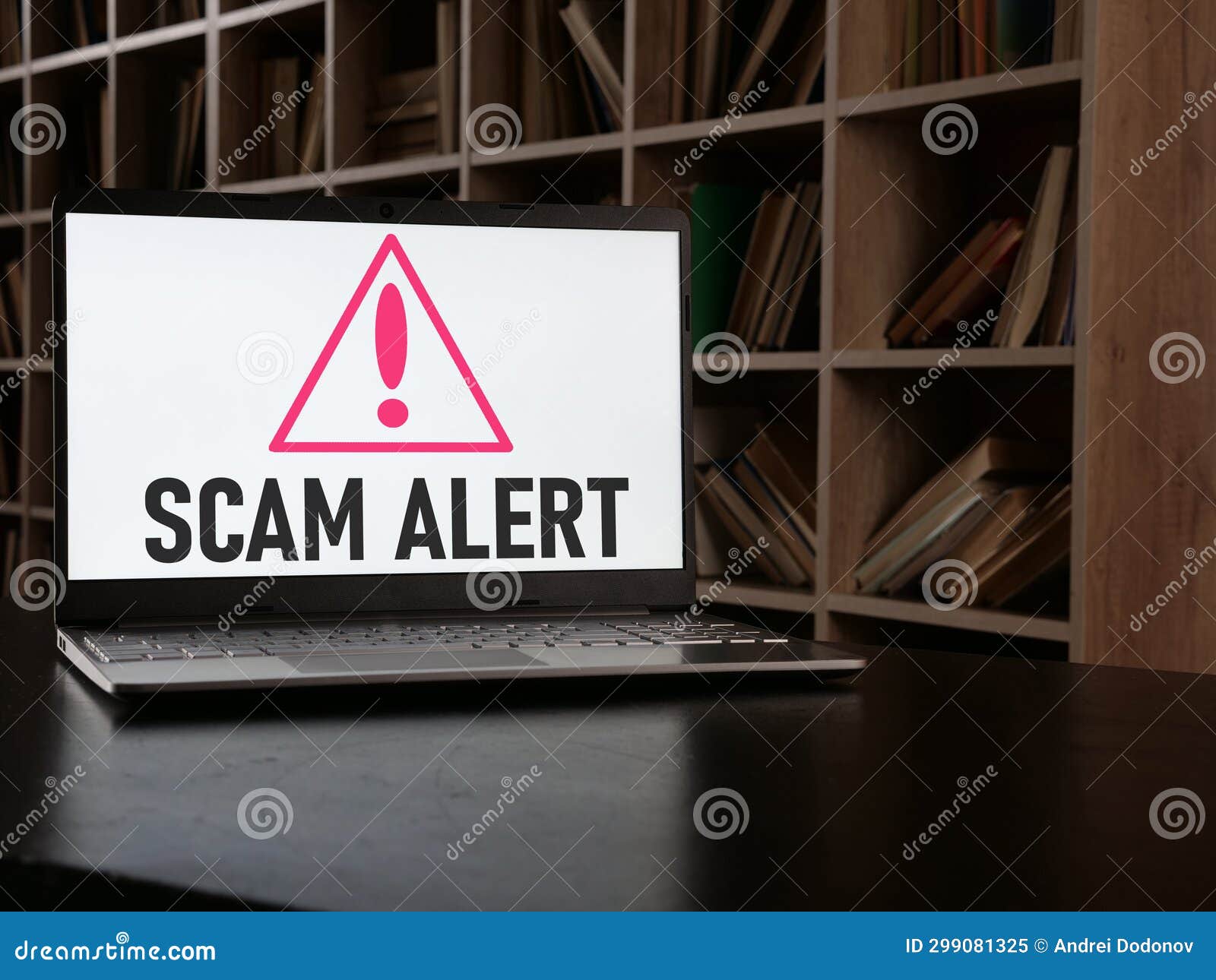 Beware of Scams or Scam Alert is Shown Using the Text on the Screen of ...