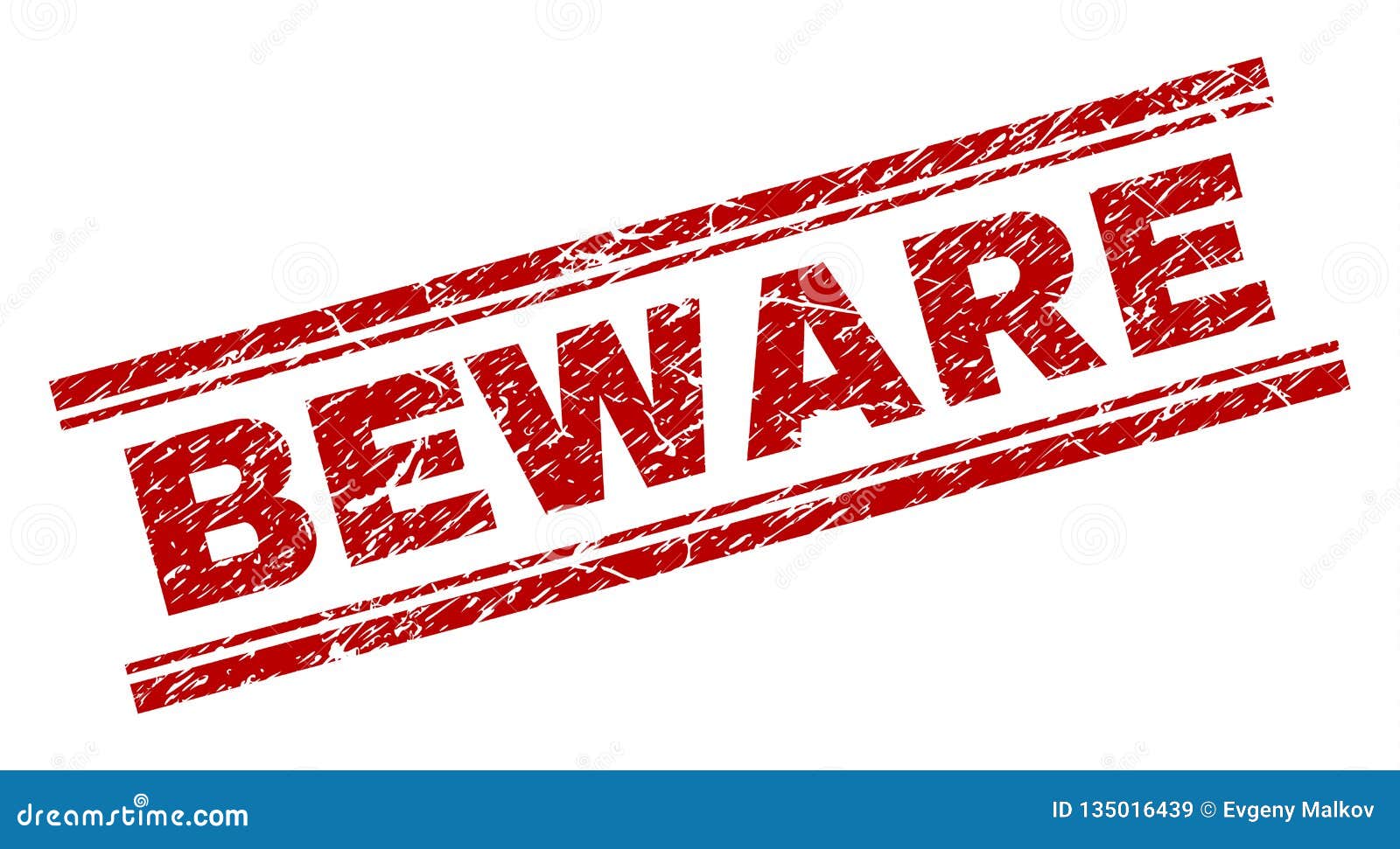 Grunge Textured BEWARE Stamp Seal Stock Vector - Illustration of notice ...