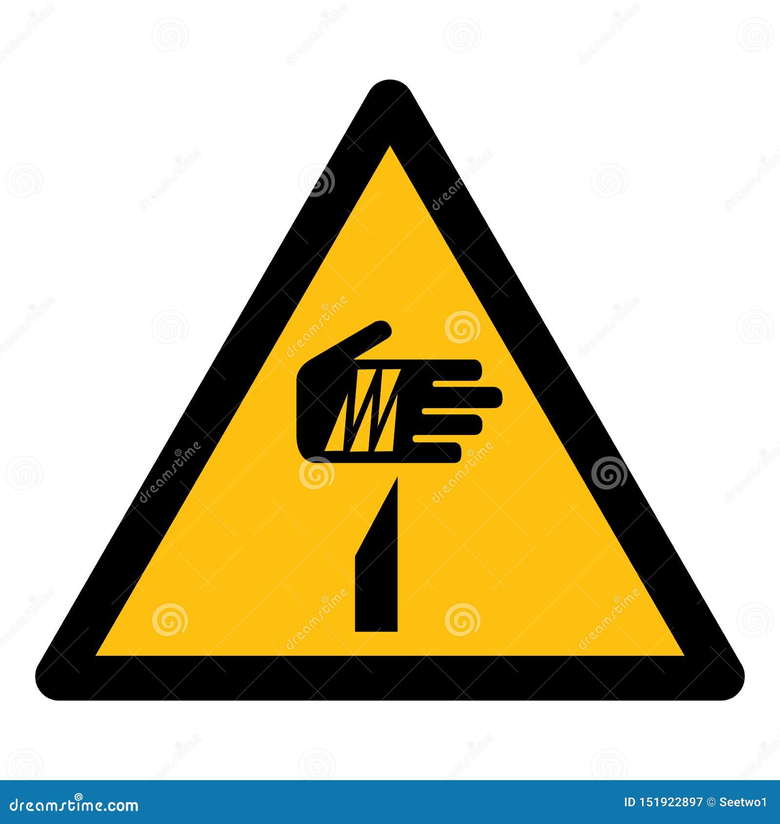 Beware Sharp Elements Symbol Isolate On White Background,Vector ...
