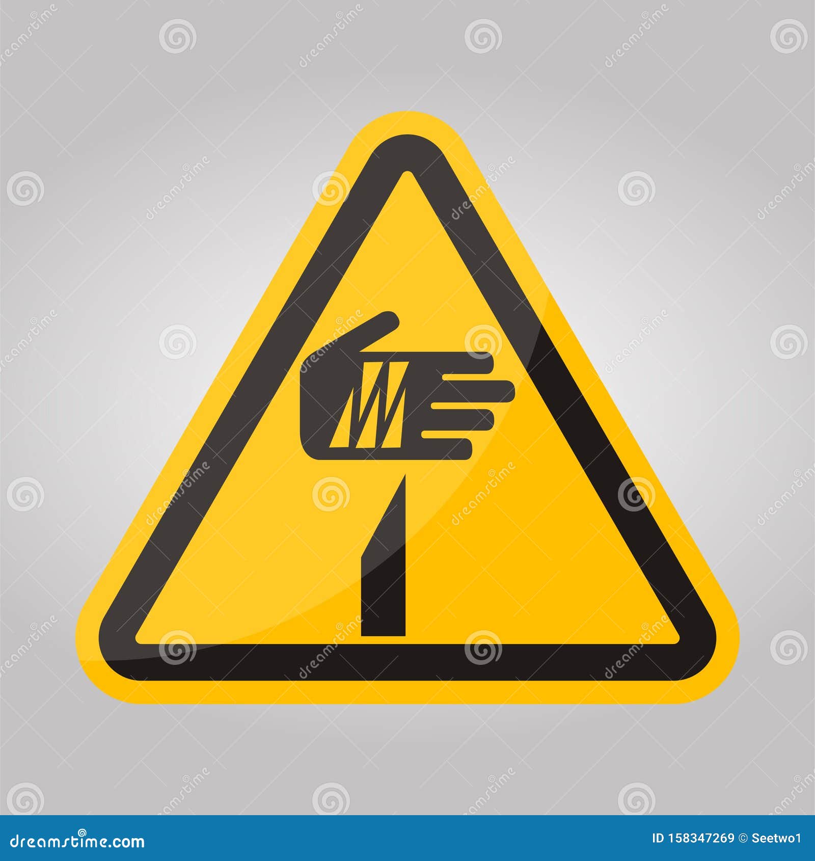 Beware Sharp Elements Symbol Isolate On White Background,Vector ...