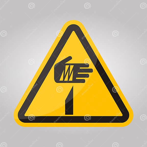 Beware Sharp Elements Symbol Isolate on White Background,Vector ...