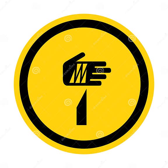 Beware Sharp Elements Symbol Isolate on White Background,Vector ...