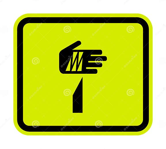 Beware Sharp Elements Symbol Isolate on White Background,Vector ...