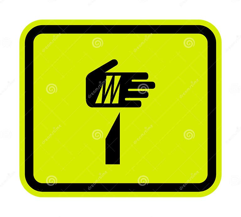 Beware Sharp Elements Symbol Isolate on White Background,Vector ...