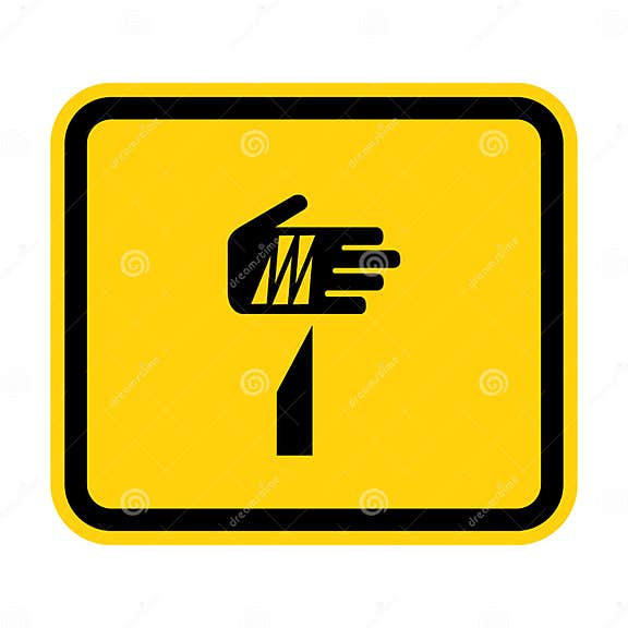 Beware Sharp Elements Symbol Isolate on White Background,Vector ...