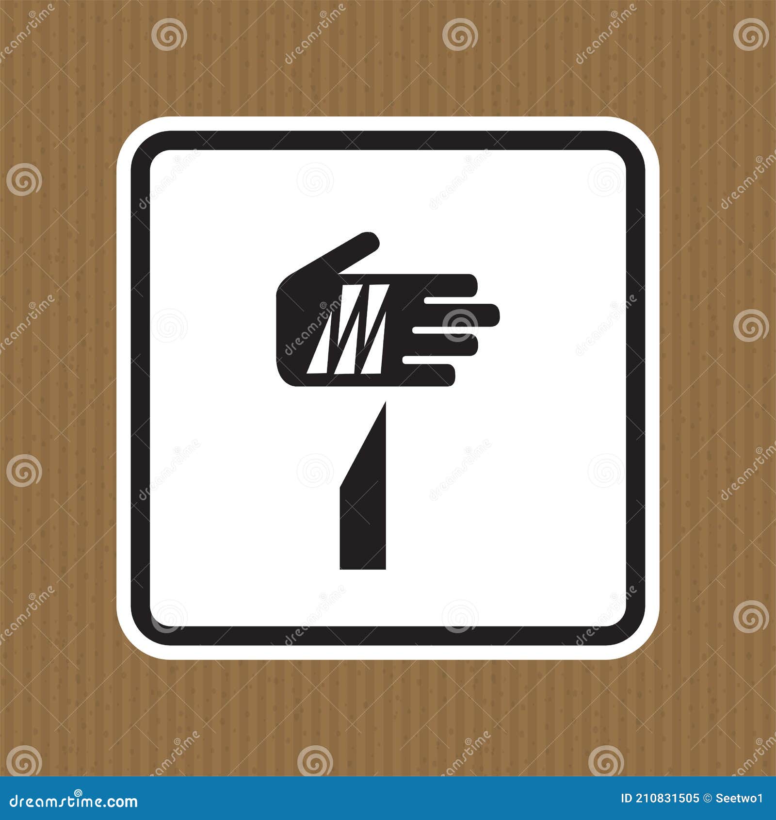 Beware Sharp Elements Symbol Isolate on White Background,Vector ...