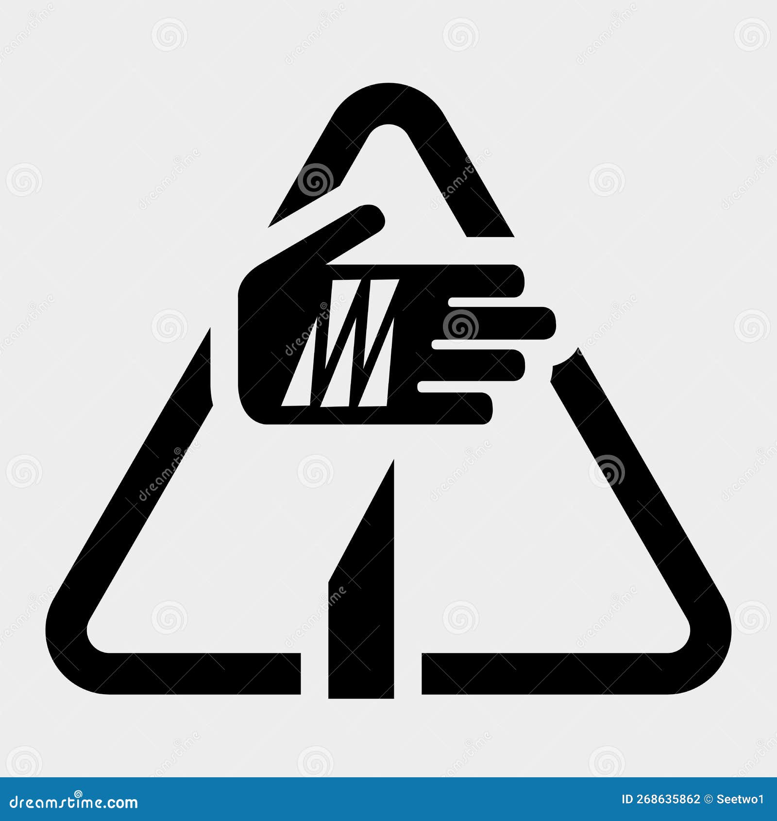 Beware Sharp Elements Symbol Isolate on White Background,Vector ...