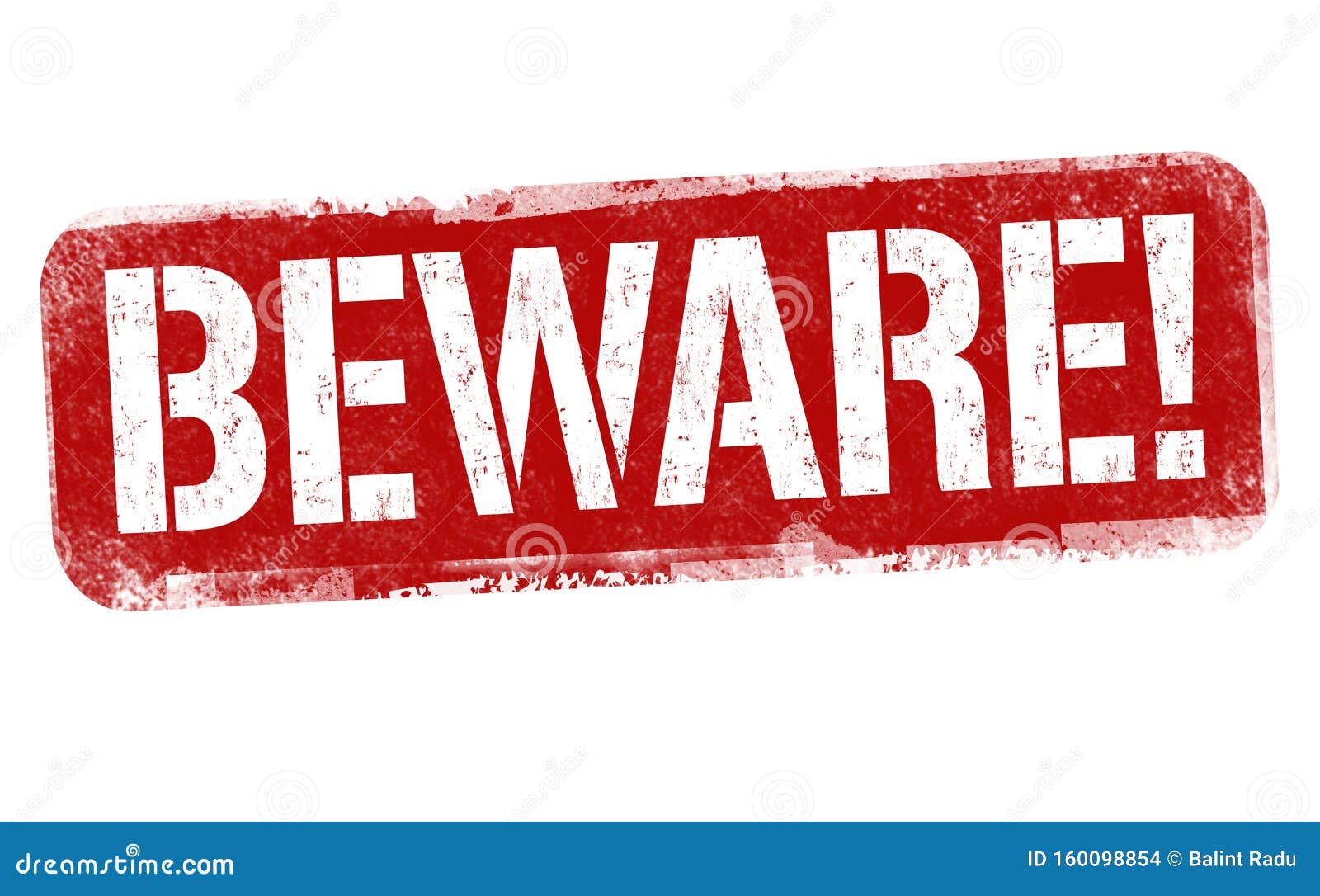 Beware sign or stamp stock vector. Illustration of alarm - 160098854