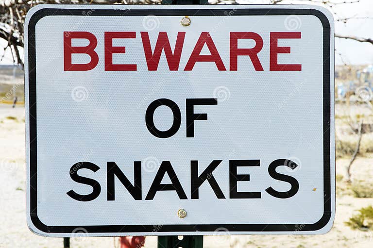 Beware of Snakes stock photo. Image of warning, beware - 523528