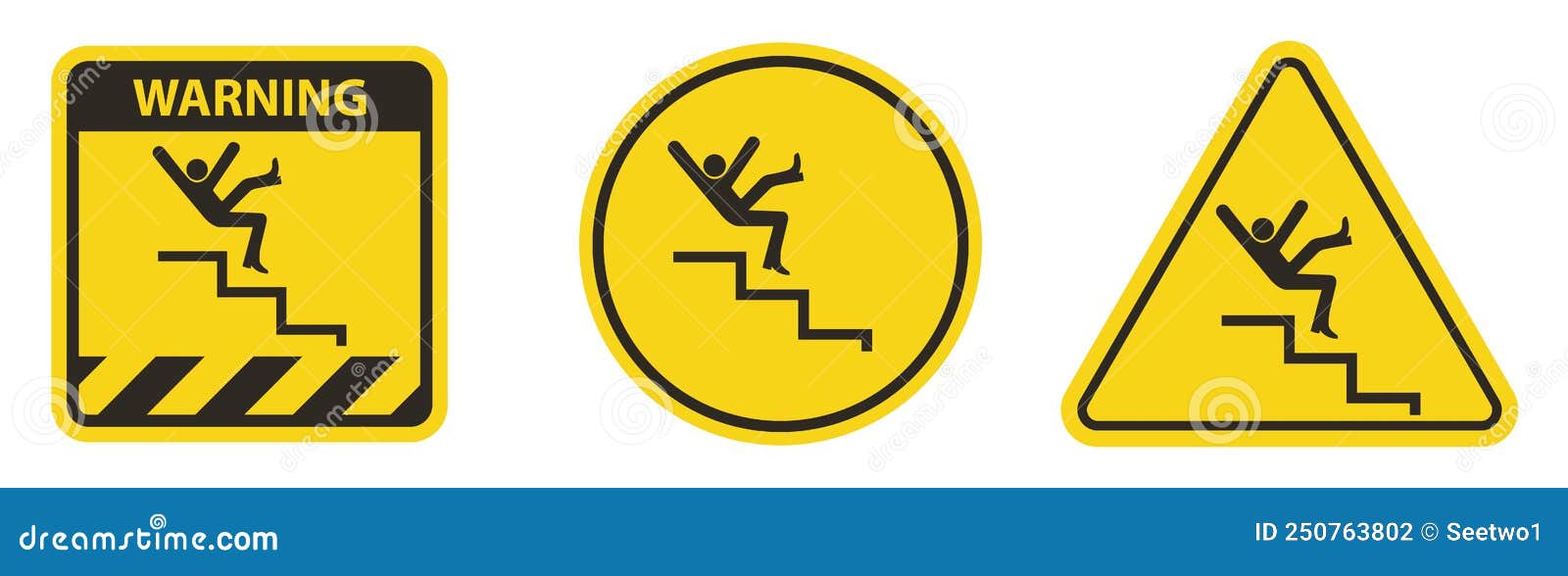 Beware Step Symbol Isolate on White Background,Vector Illustration EPS ...