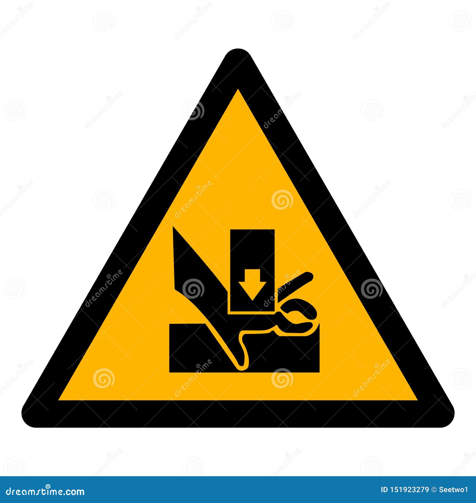 Beware You Hand when Using Silkscreen Symbol Sign Isolate on White ...