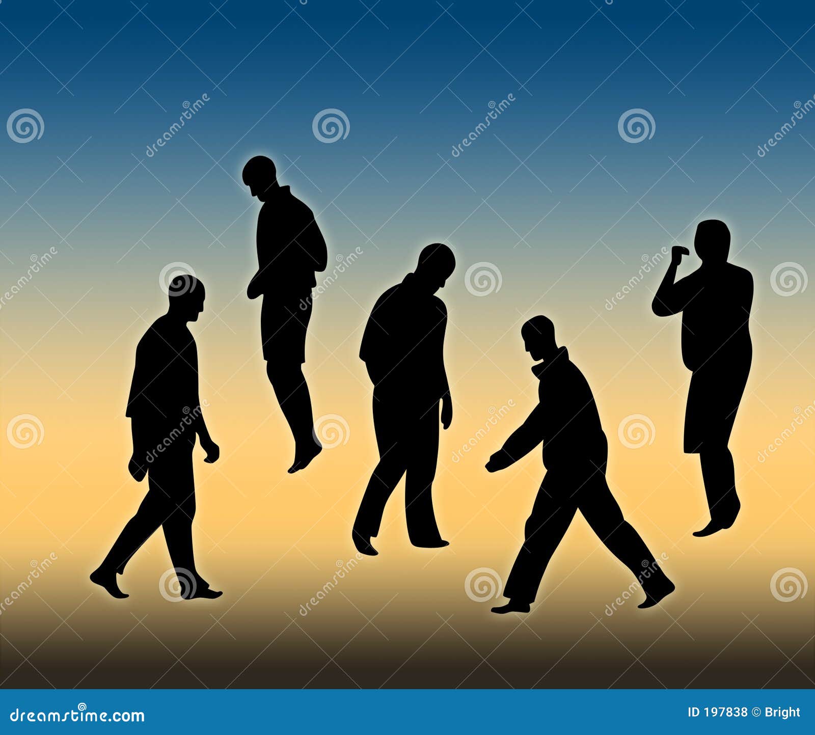 Bewegende mensen stock illustratie. Illustration of lichaam - 197838