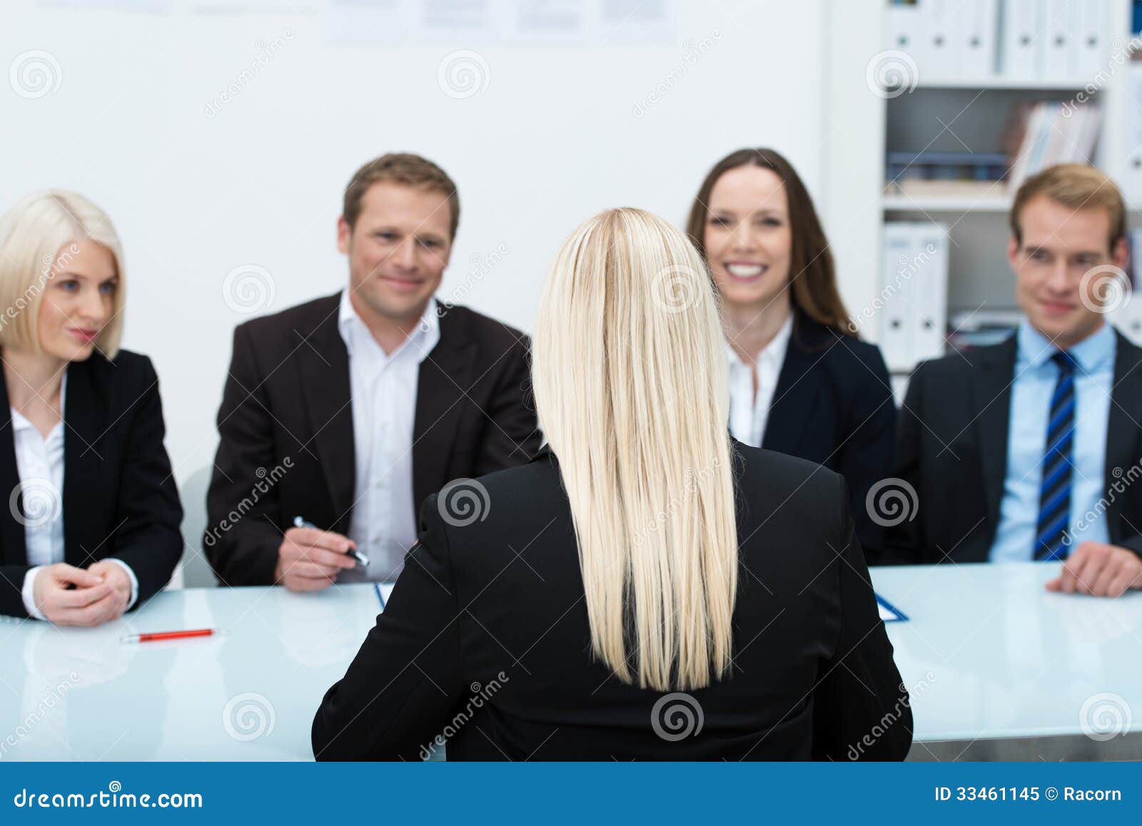 Bewerber in Einem Interview Stockbild - Bild von kommunikation ...