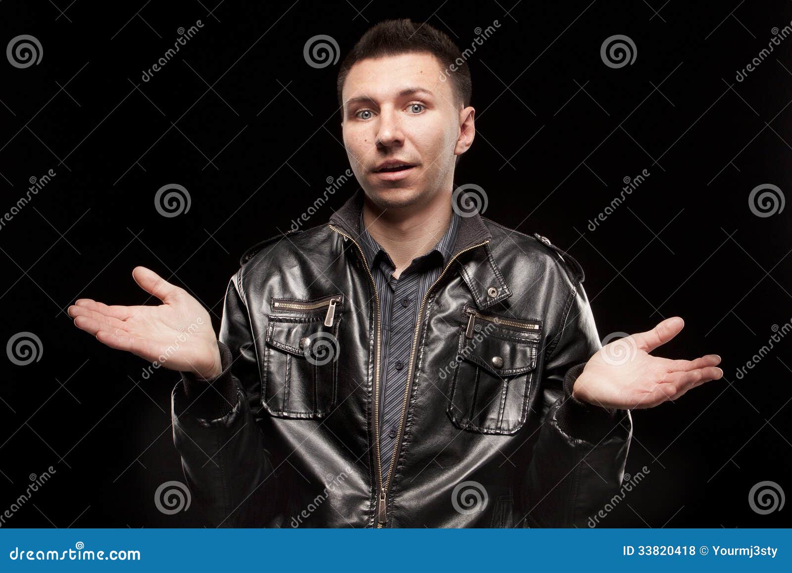 Bewildered man stock photo. Image of despondent, doubt - 33820418
