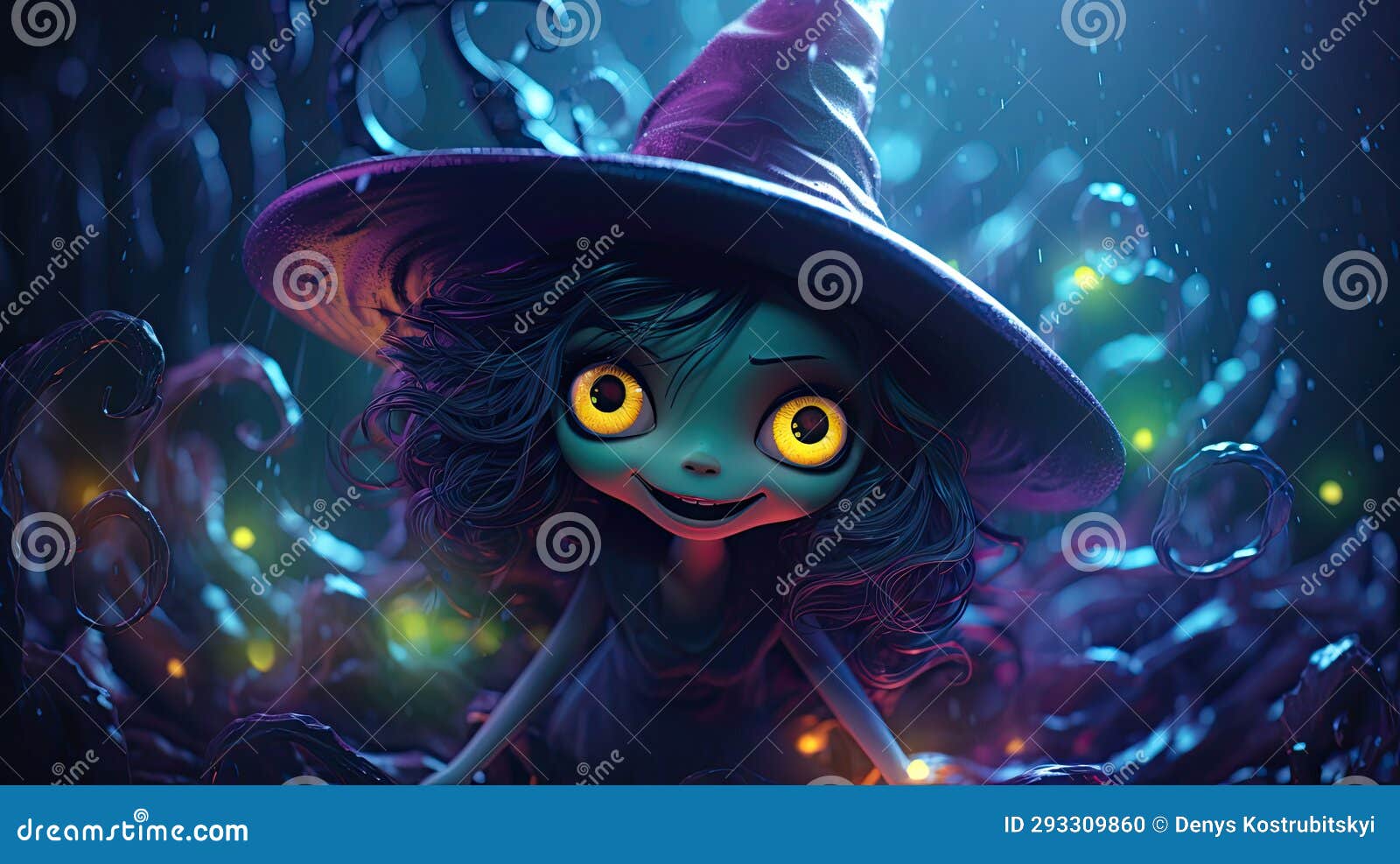Bewitched Halloween Night. Generative AI Stock Illustration ...