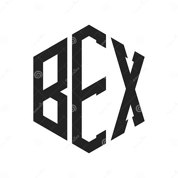 BEX Logo Design. Initial Letter BEX Monogram Logo Using Hexagon Shape ...