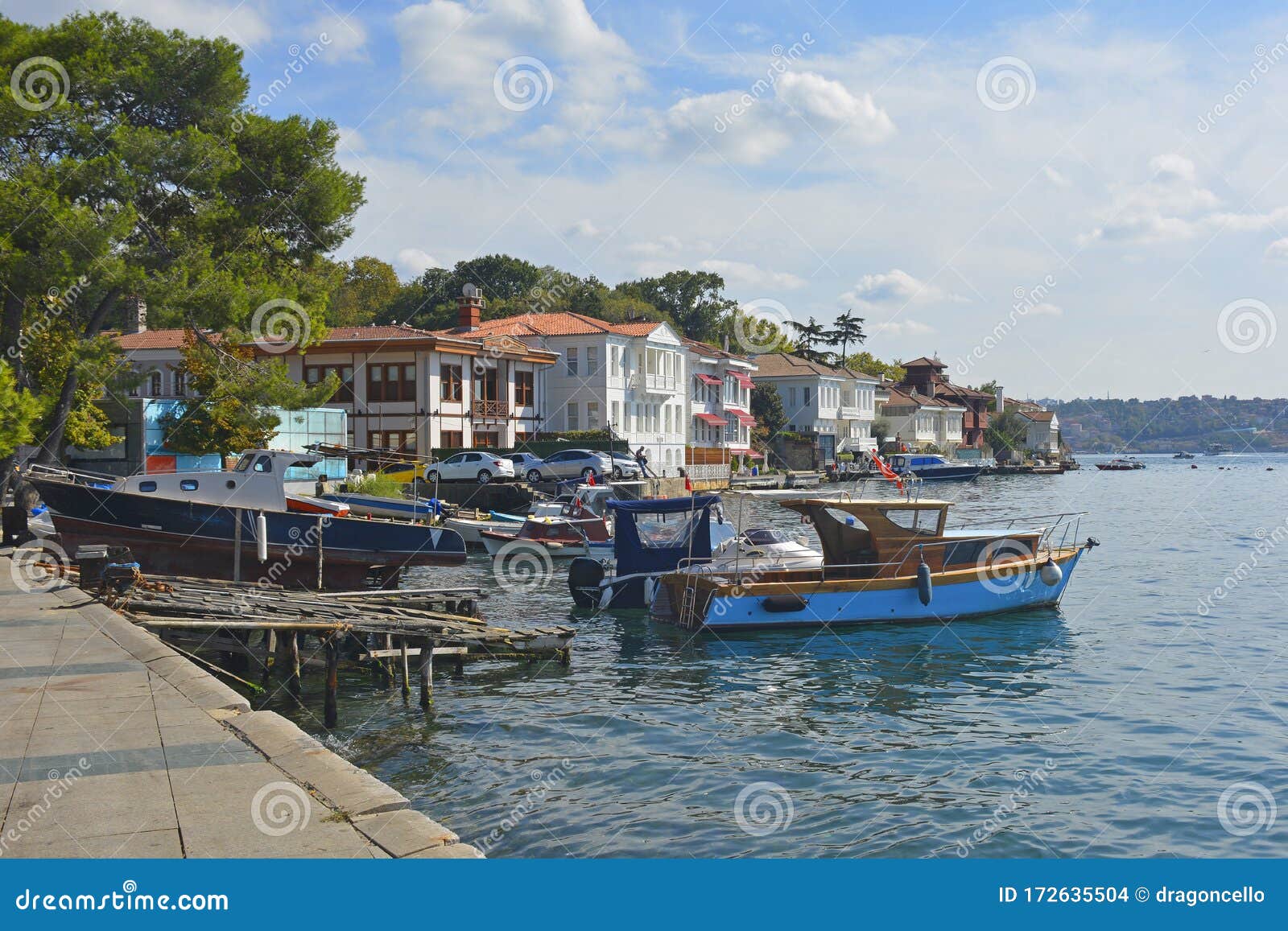 Beykoz Waterfront stock photo. Image of boats, asia - 172635504