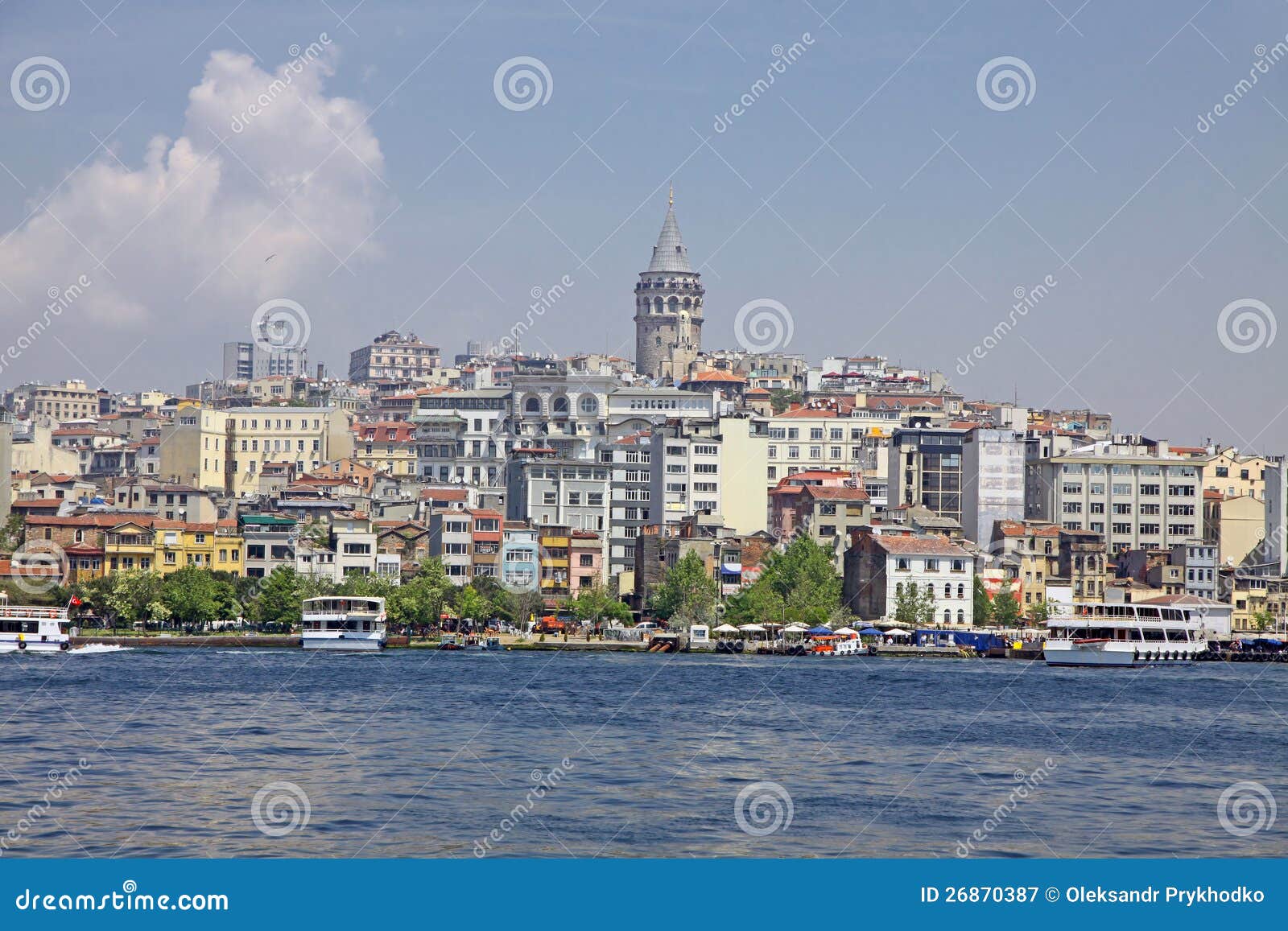 Beyoglu Historic District in Istanbul Stock Image - Image of building ...