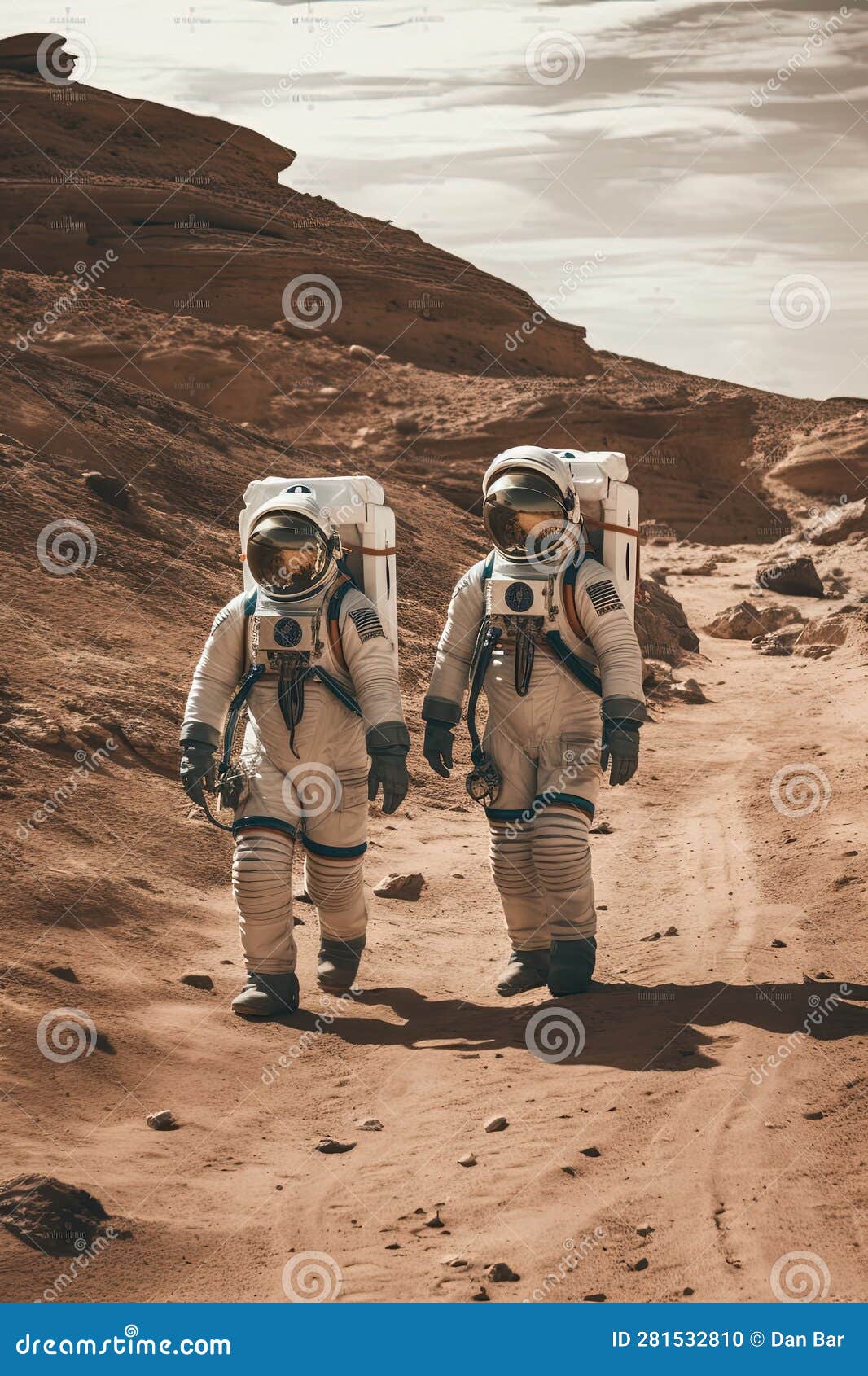 Astronauts Embarking on a Daring Exploration of a Distant Planet ...