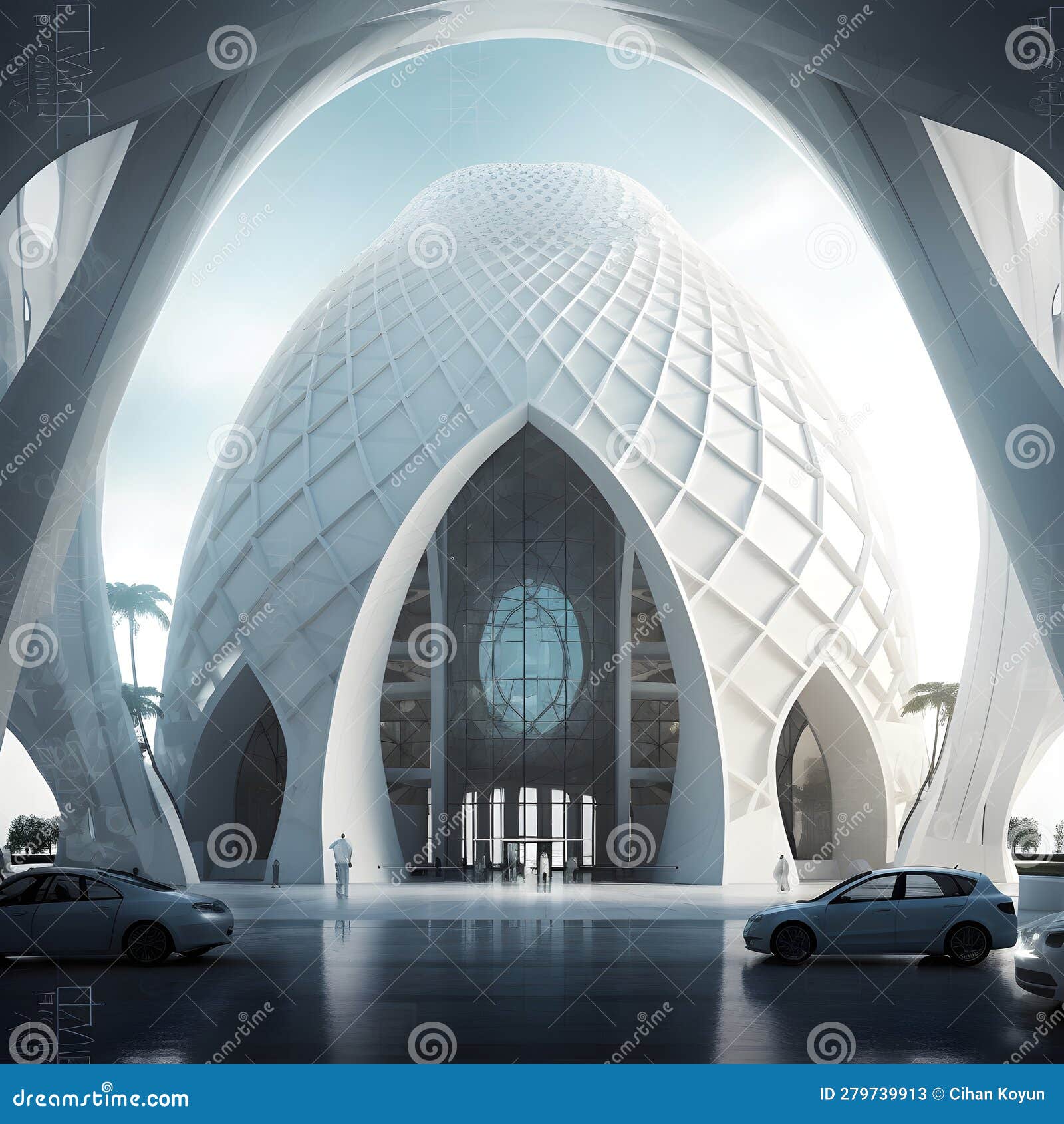 Beyond the Horizon, a Striking 3d Render of a Building in a Boundless ...