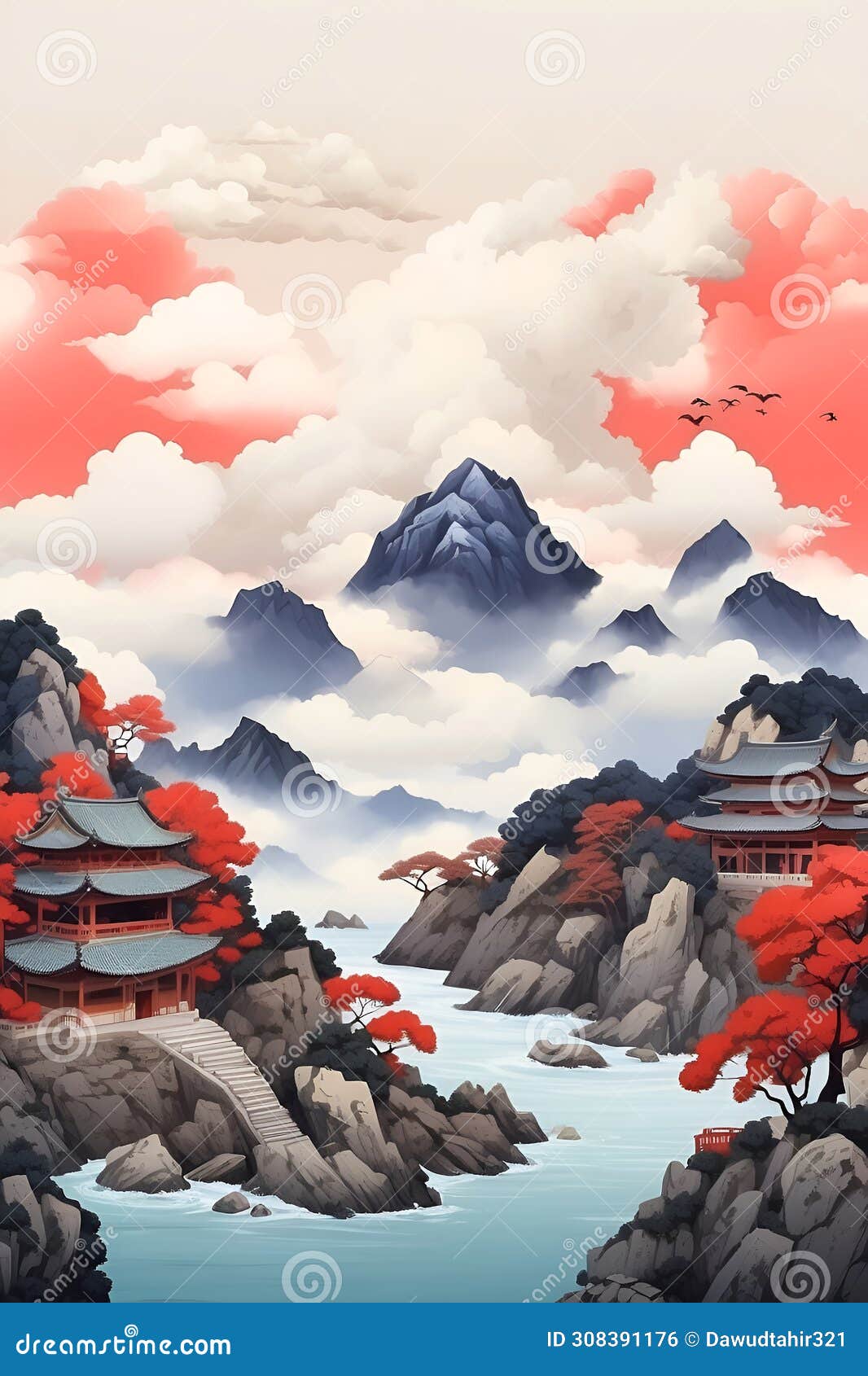 Beyond Horizons, Magnificent Ocean Waves, Heavenly Clouds, And Serene Foam Royalty-Free Stock ...