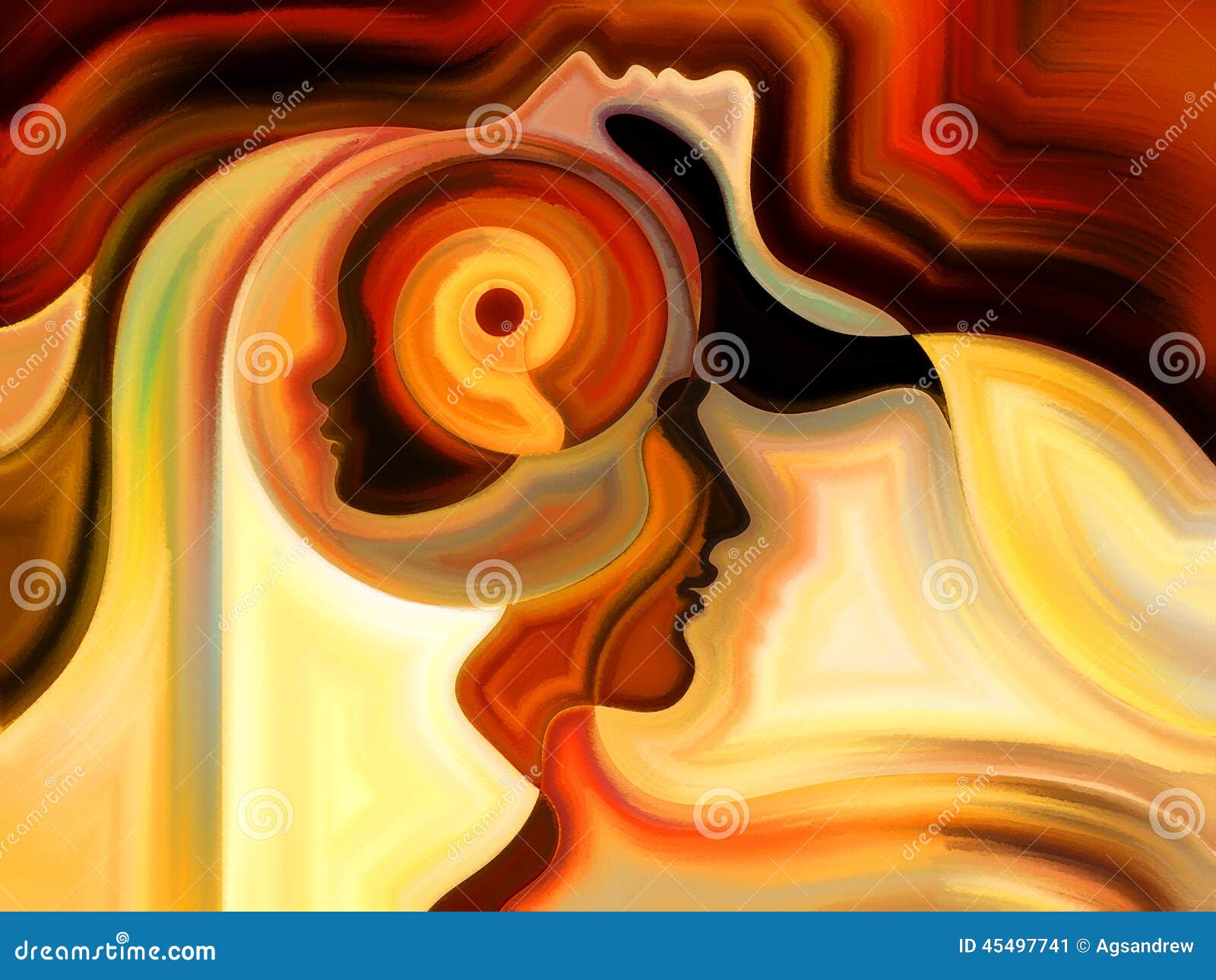 Beyond Inner Paint stock illustration. Illustration of color - 45497741