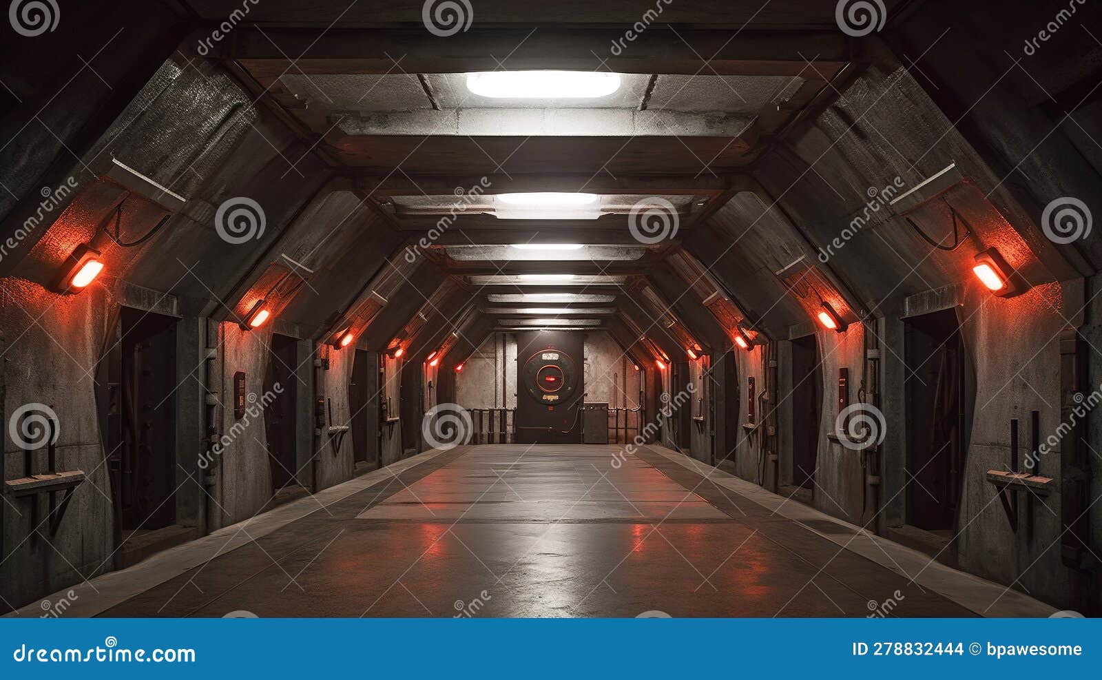 Beyond Ordinary, a Modern Underground Bunker Corridor with Fortified ...