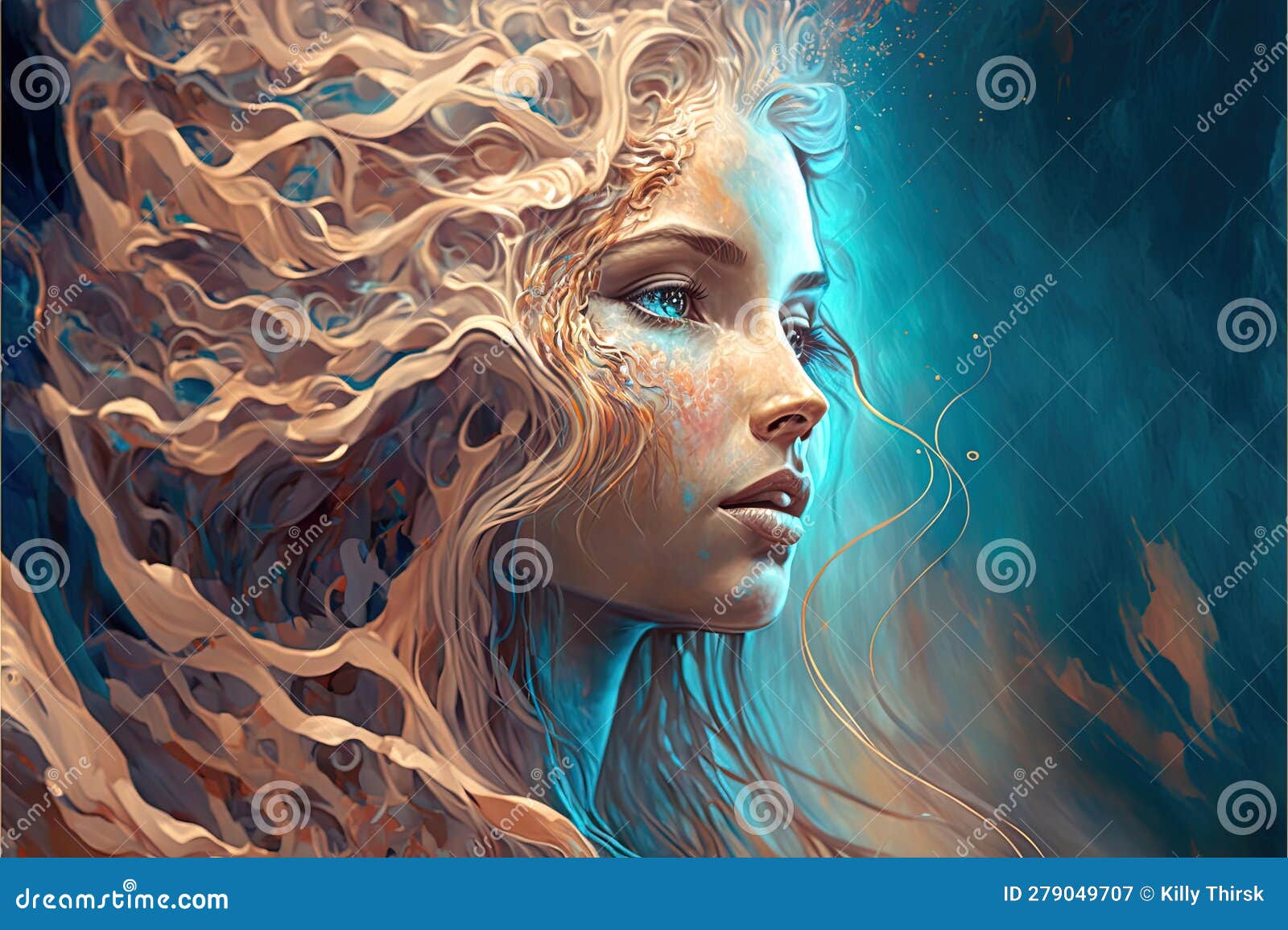 Beyond Perception: AI-Generated Surreal Portrait in Enchanting Bismuth ...