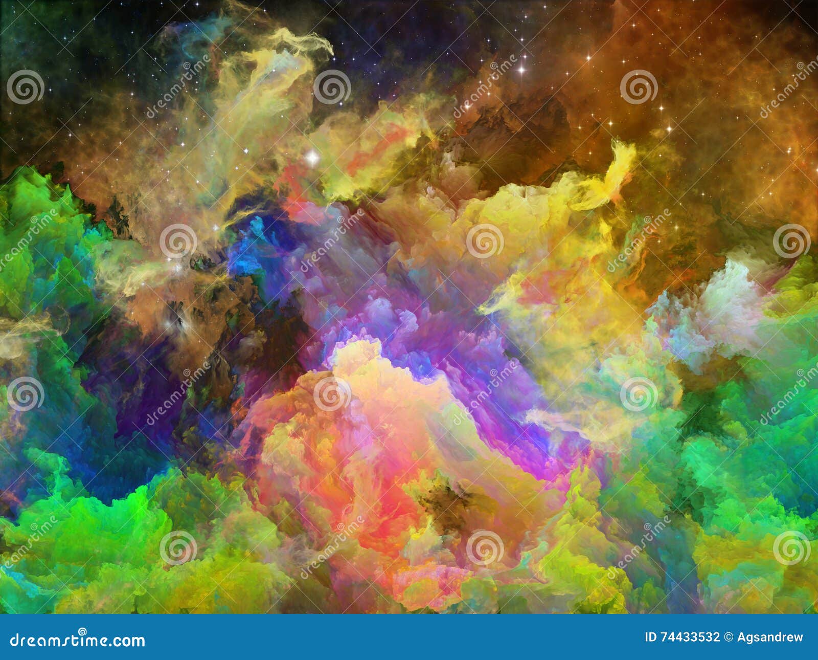 Beyond Space Nebula stock illustration. Illustration of arrangement ...