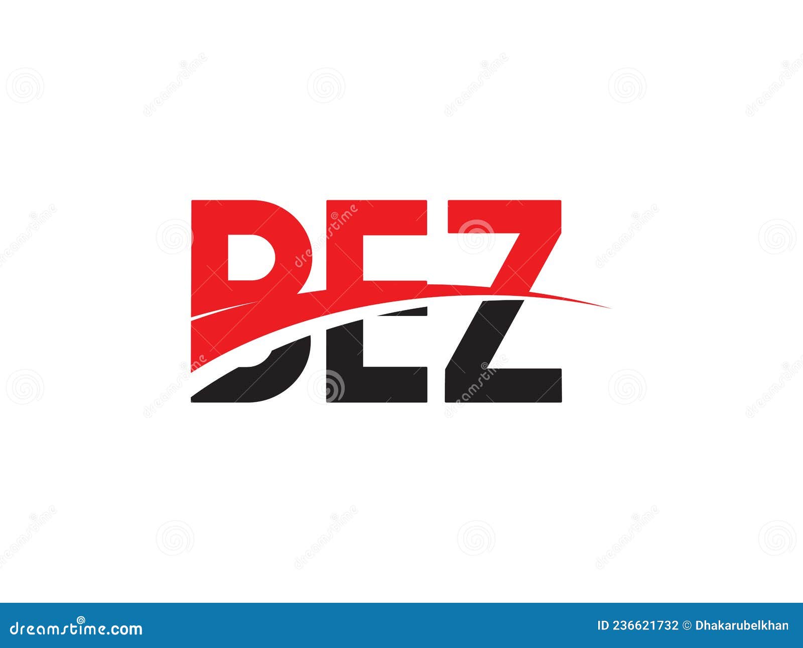 BEZ Letter Initial Logo Design Vector Illustration Stock Vector ...