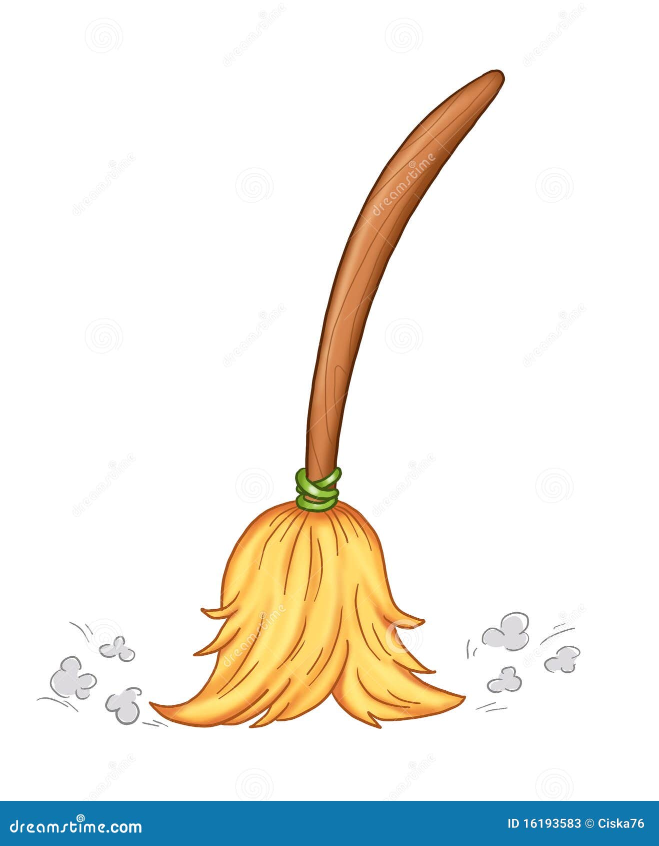 Bezem stock illustratie. Illustration of handvat, magisch - 16193583