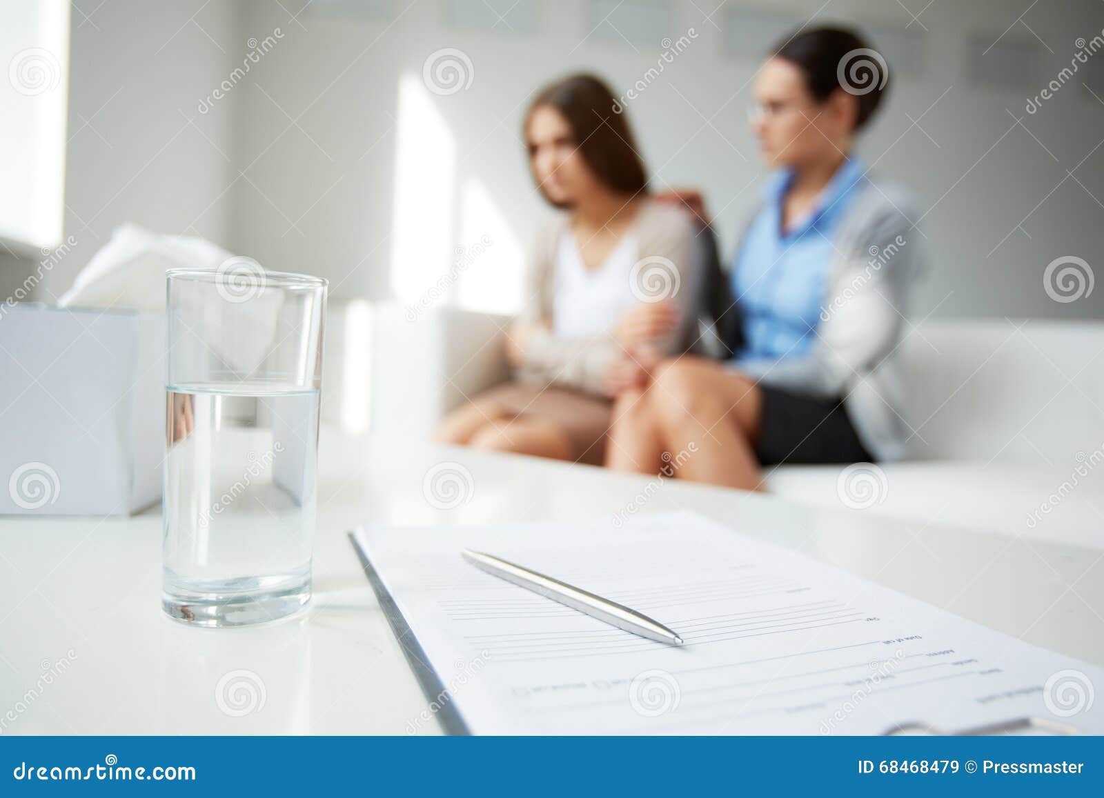 Bezoekende psycholoog stock afbeelding. Image of sluit - 68468479