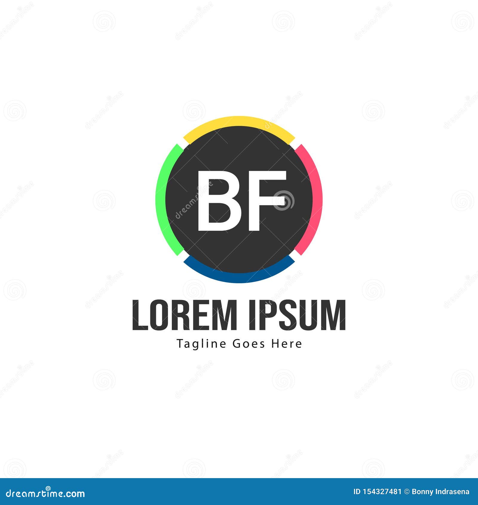 BF Letter Logo Design. Creative Modern BF Letters Icon Illustration ...