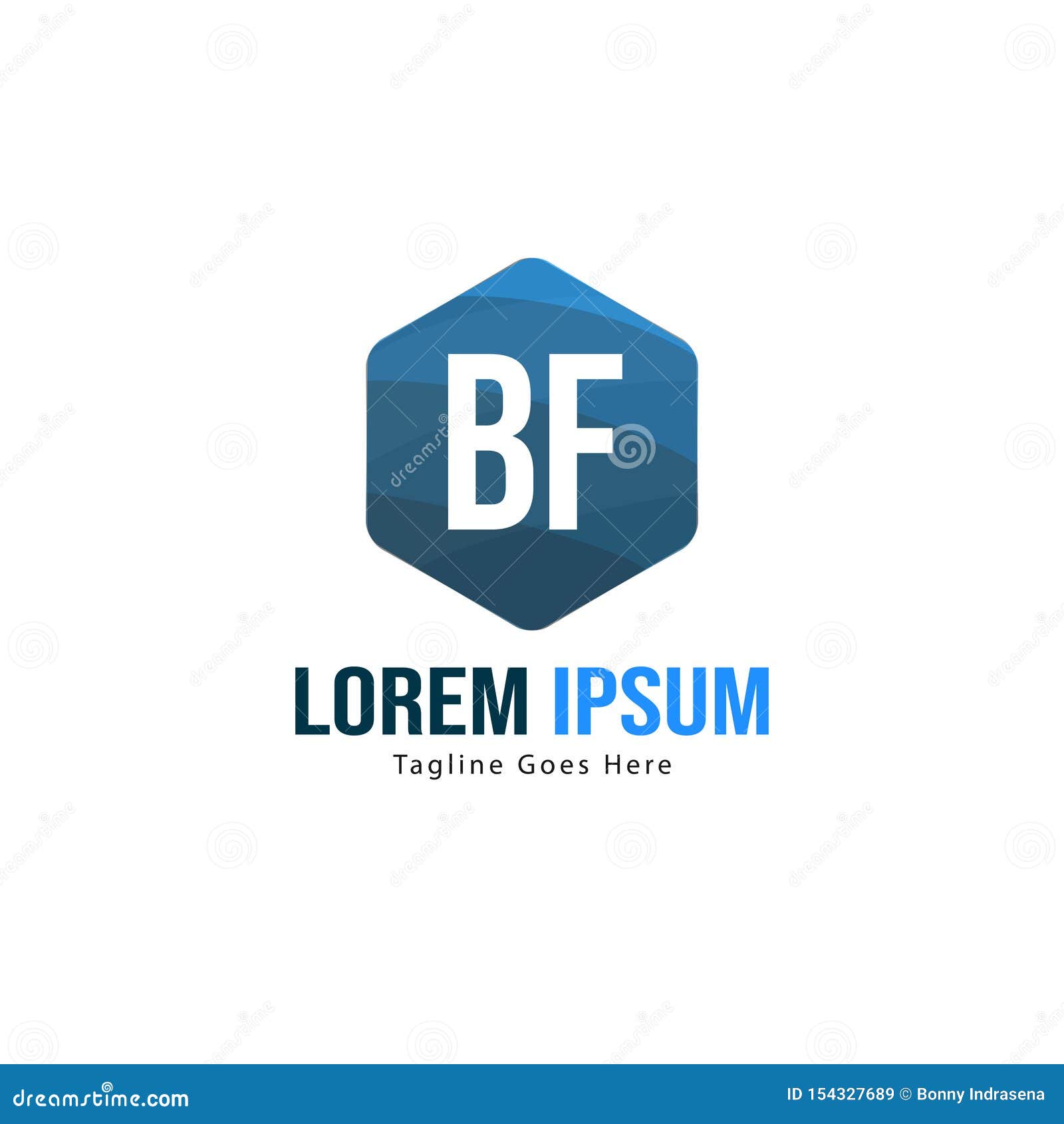 BF Letter Logo Design. Creative Modern BF Letters Icon Illustration ...