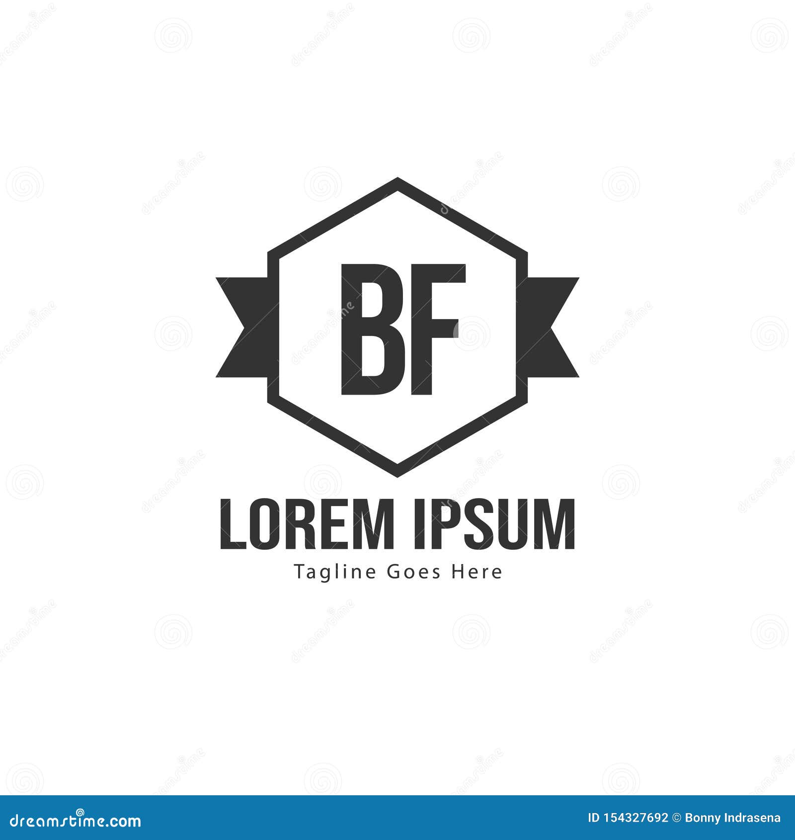 BF Letter Logo Design. Creative Modern BF Letters Icon Illustration ...