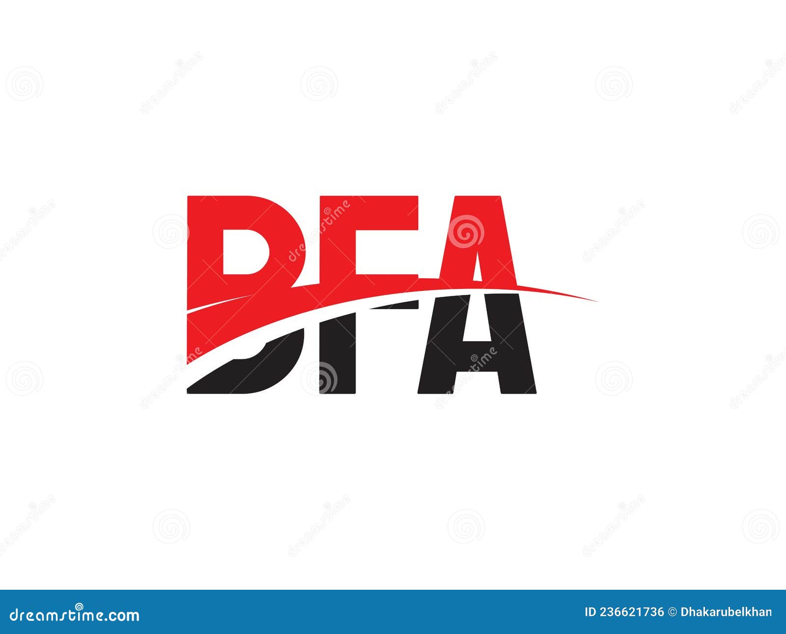 BFA Letter Initial Logo Design Vector Illustration Stock Vector ...